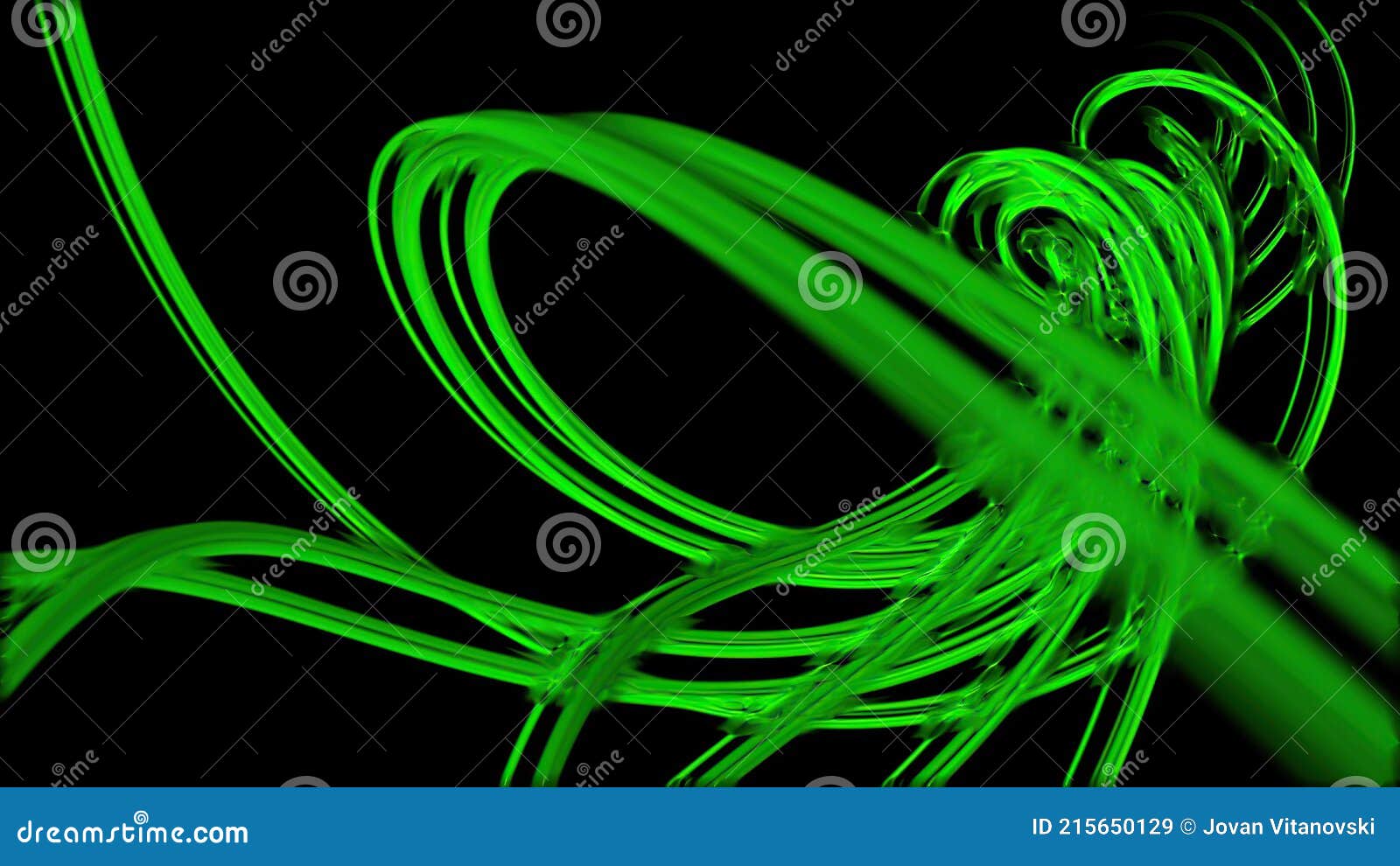 Abstract green twisted stock illustration. Illustration of motion ...
