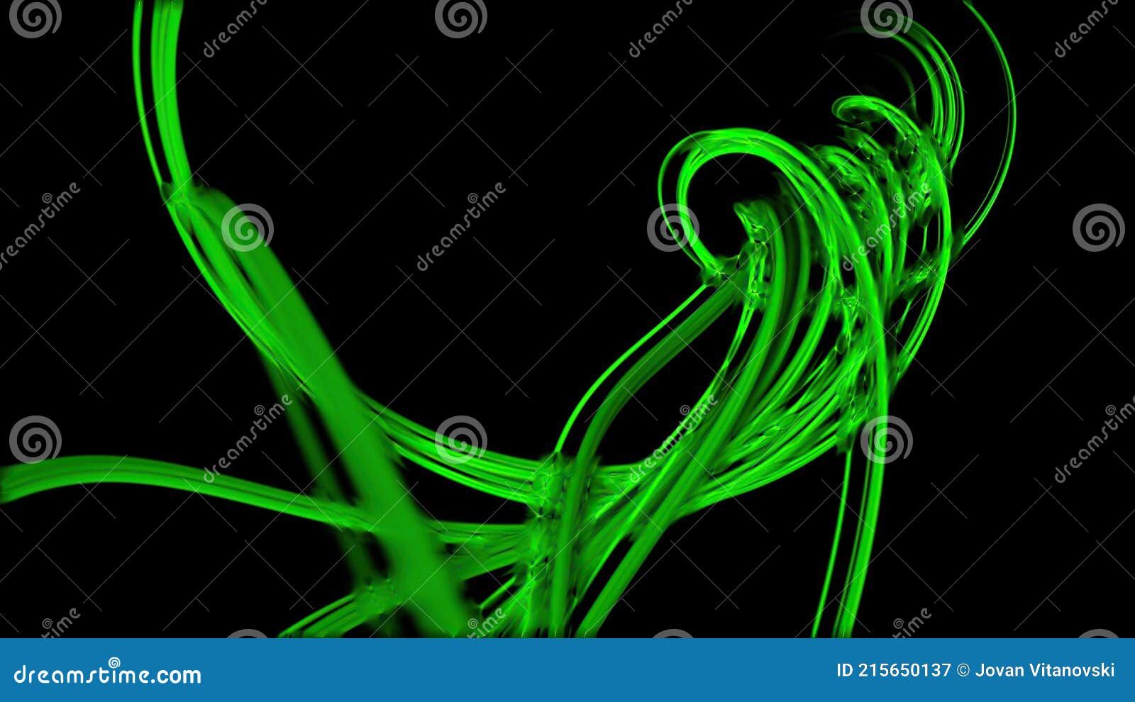 Abstract green twisted stock illustration. Illustration of geometry ...