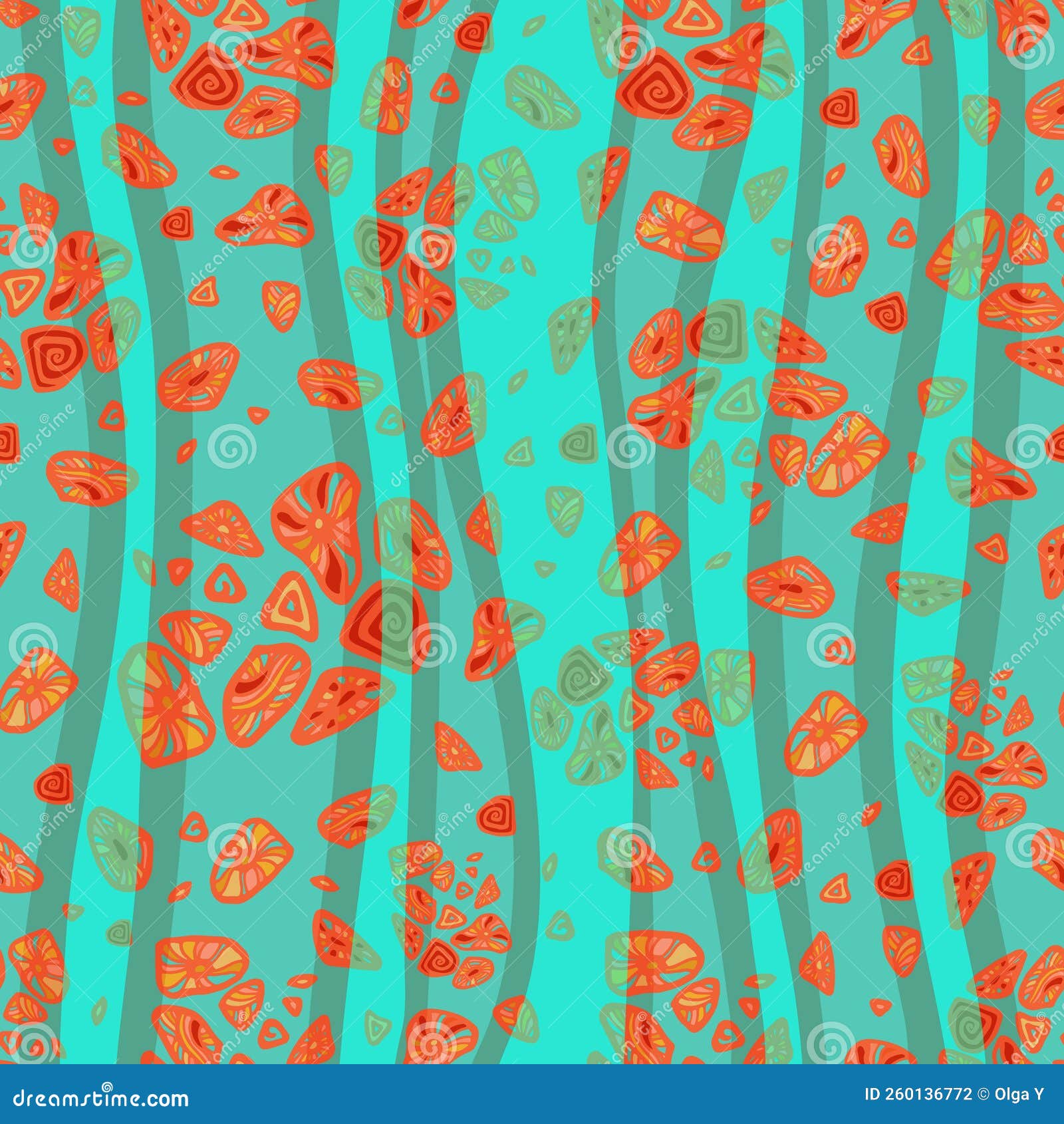 Abstract Green Vector Seamless Texture. Stock Vector - Illustration of ...