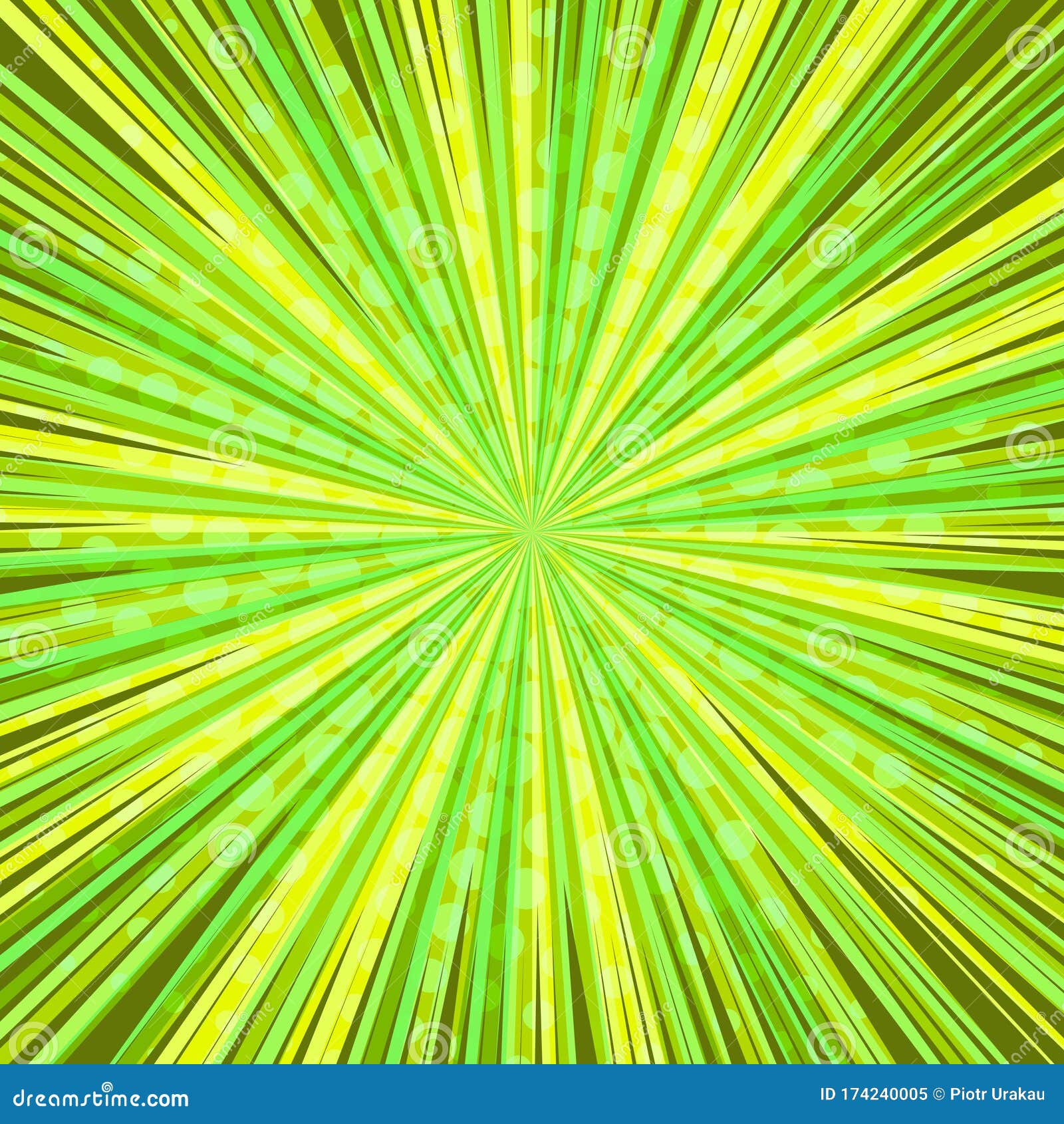 Abstract Green Vivid Comic Background Stock Vector - Illustration of ...
