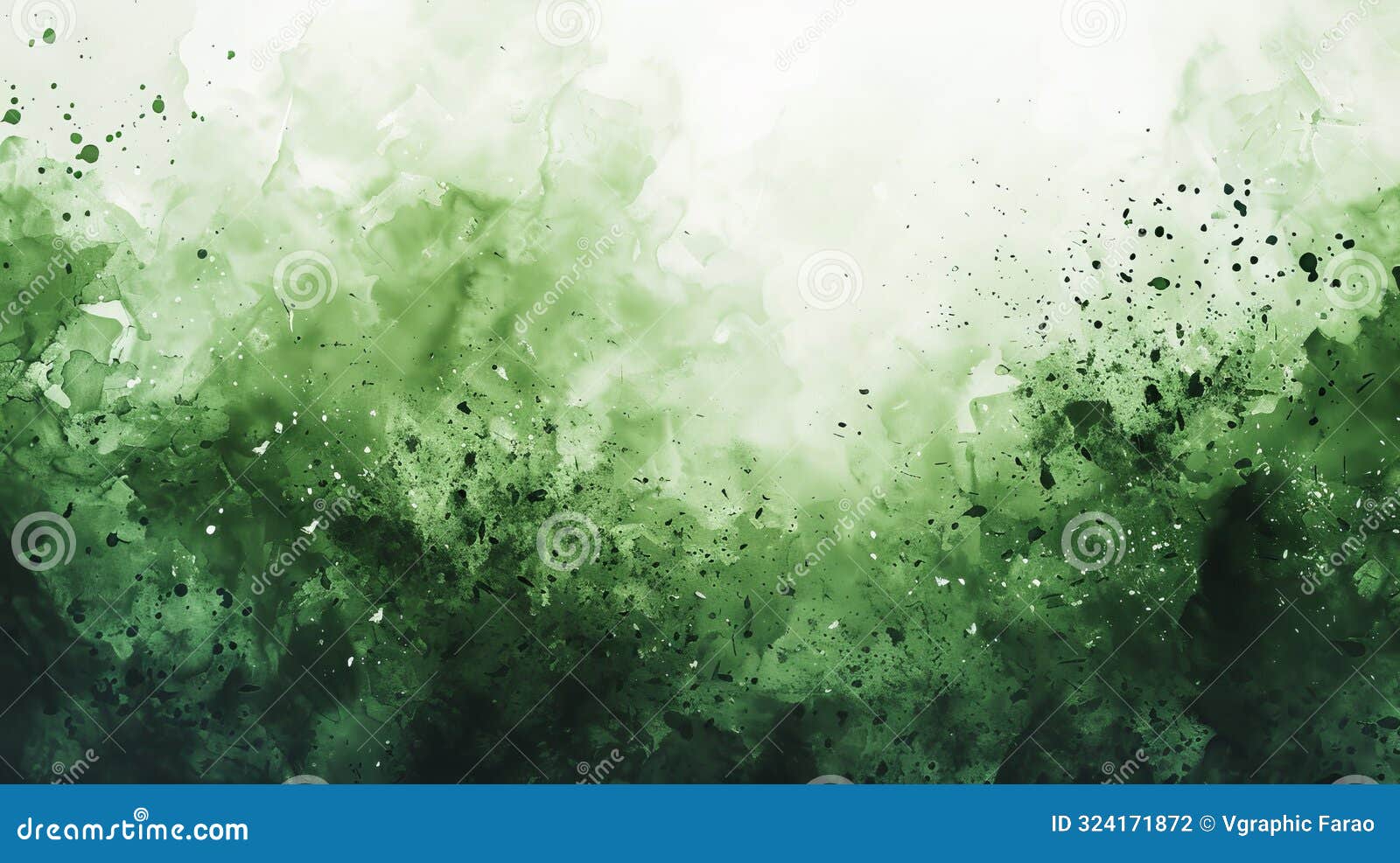 Abstract Green Watercolor Splash Background, Rustic and Artistic ...