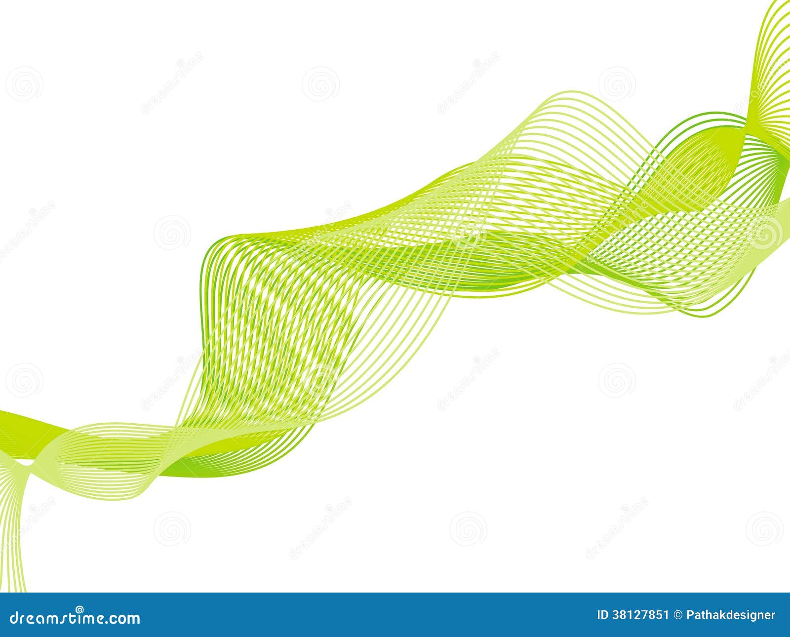 Abstract Green Wave Background Stock Vector - Illustration of flowing ...