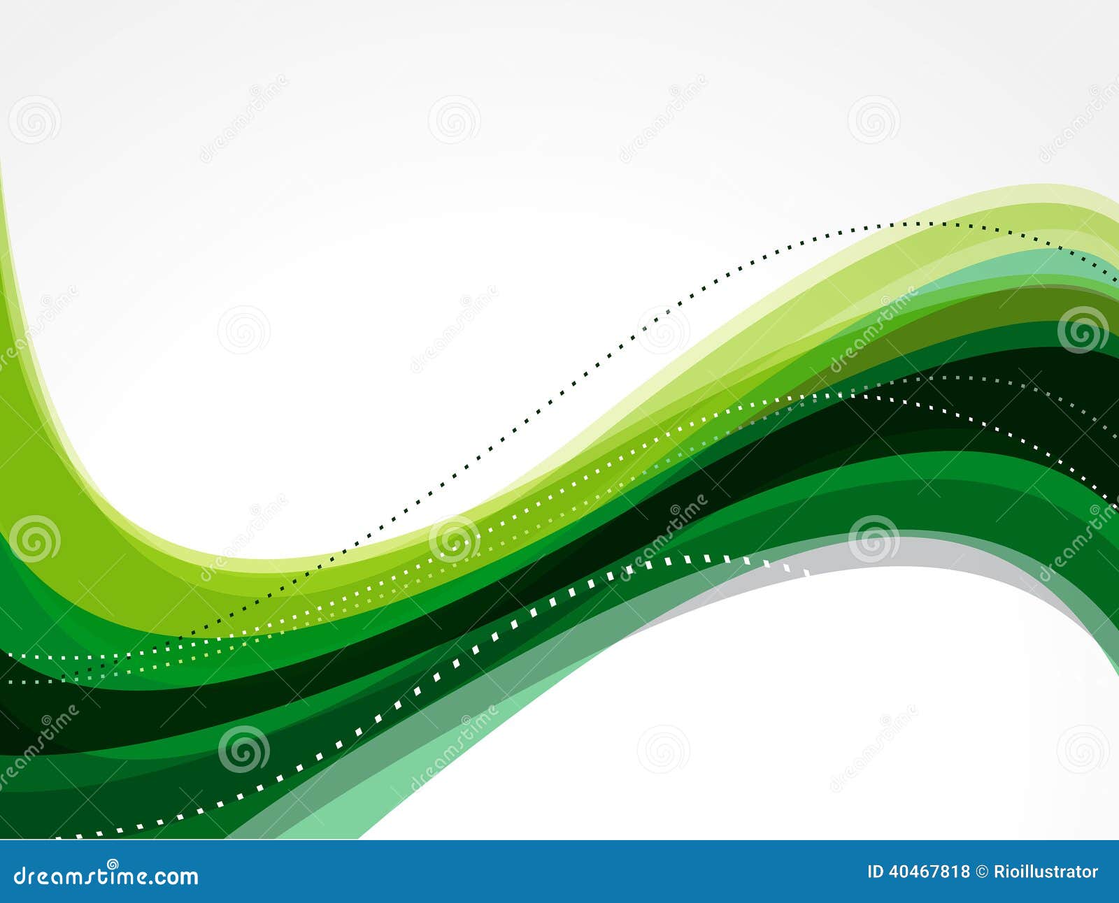 Abstract Green Wave Background Stock Vector - Illustration of color ...