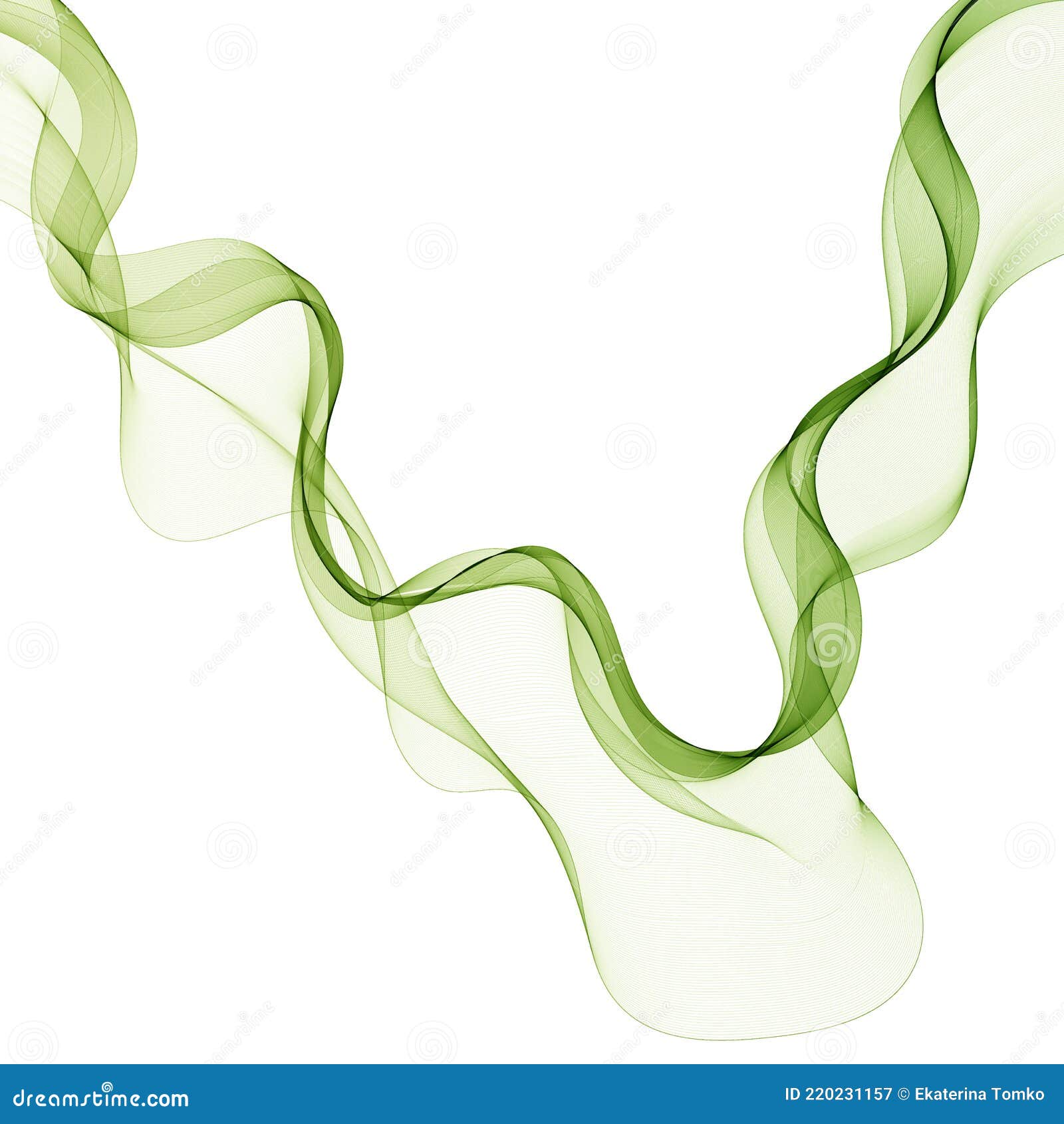 Abstract Green Wave. Design Element. Vector Background. Eps 10 Stock ...