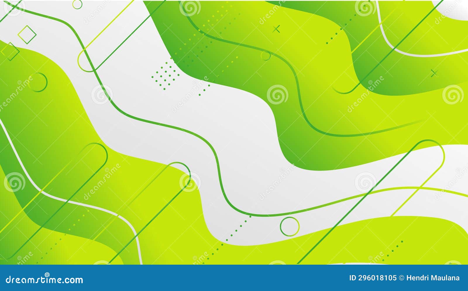 Abstract Green Wave Gradient Geometric Shapes Background Design Stock ...