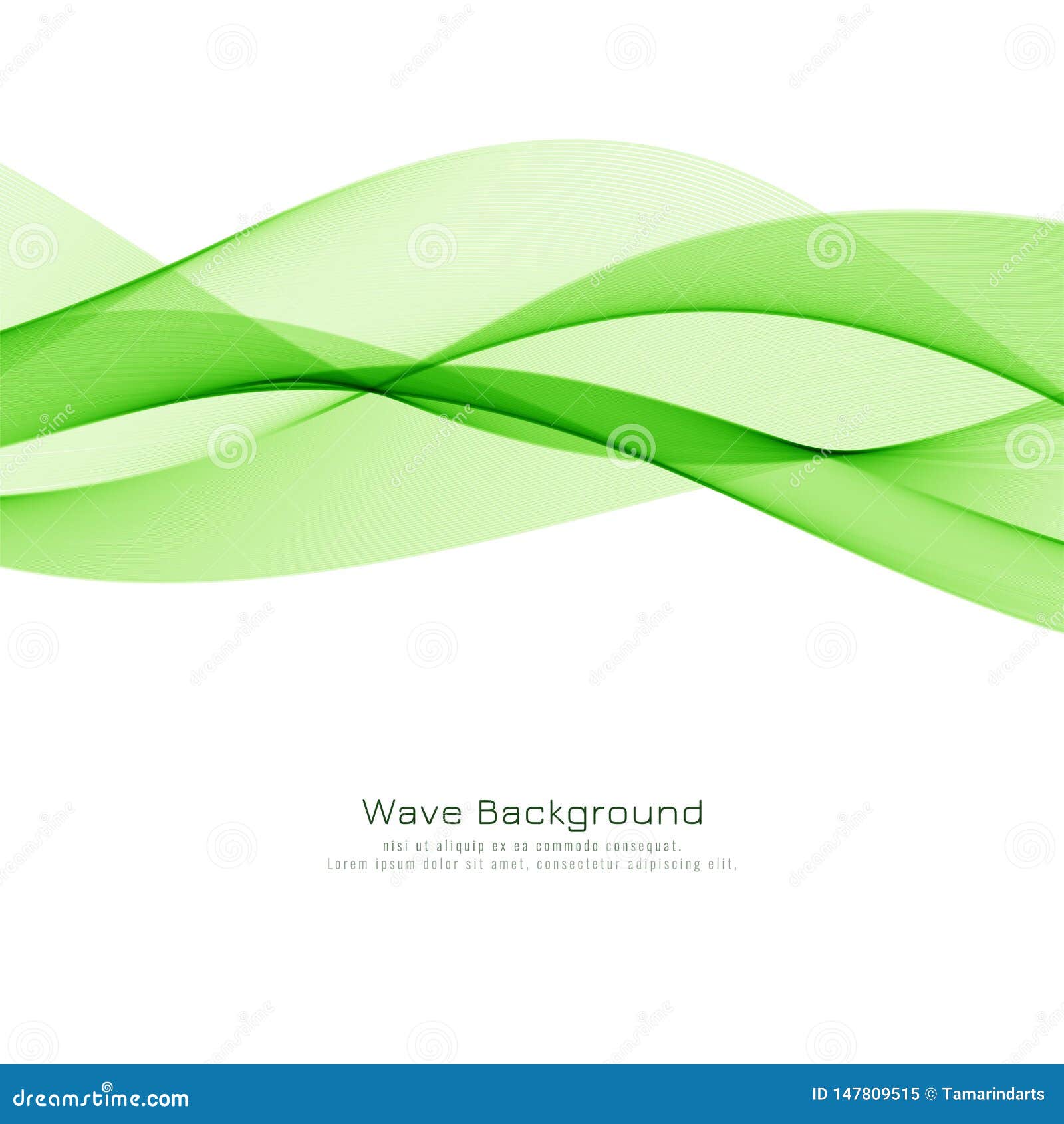 Abstract Green Wave Modern Background Design Stock Vector ...