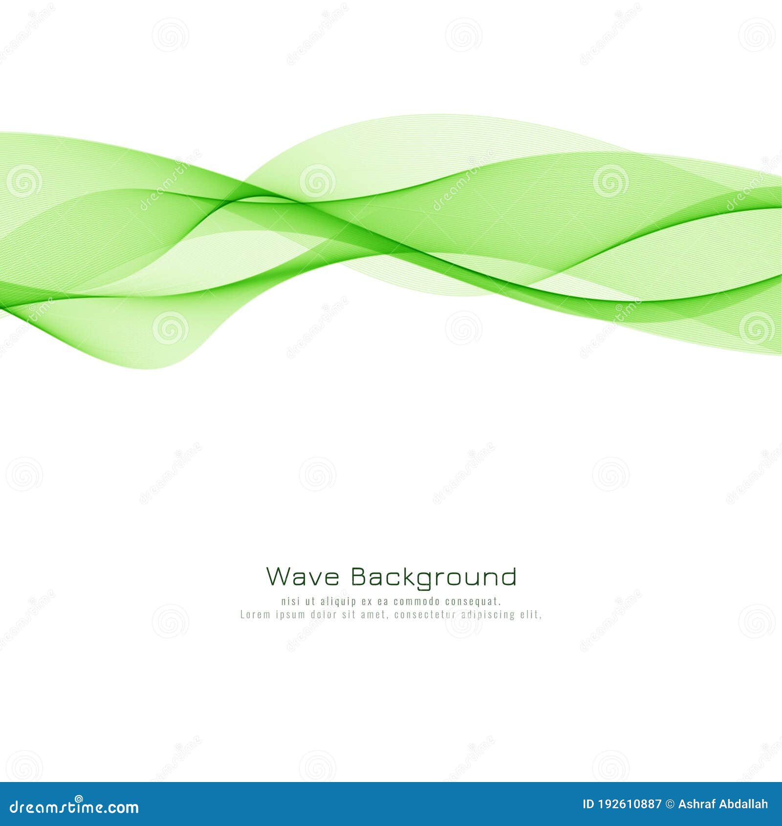 Abstract Green Wave Modern Background Design Stock Vector ...