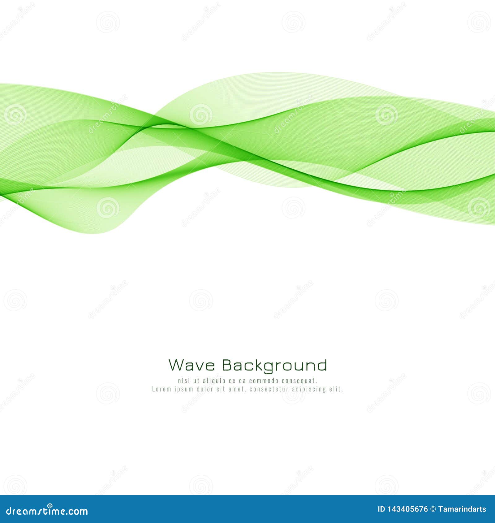 Abstract Green Wave Modern Background Design Stock Vector ...