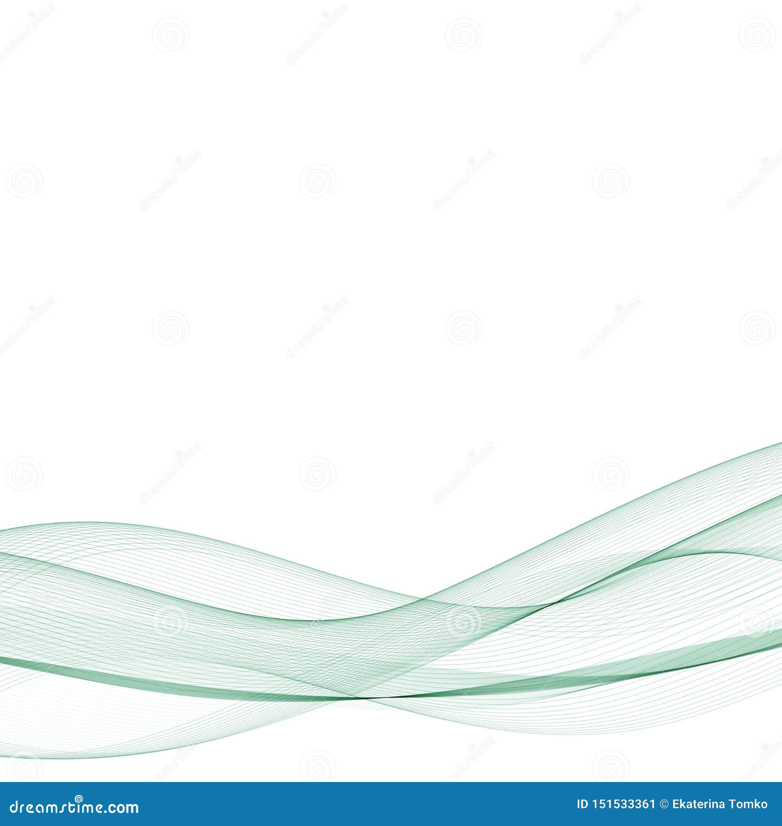 Abstract Green Wave. Vector Background. Presentation Template. Eps 10 ...