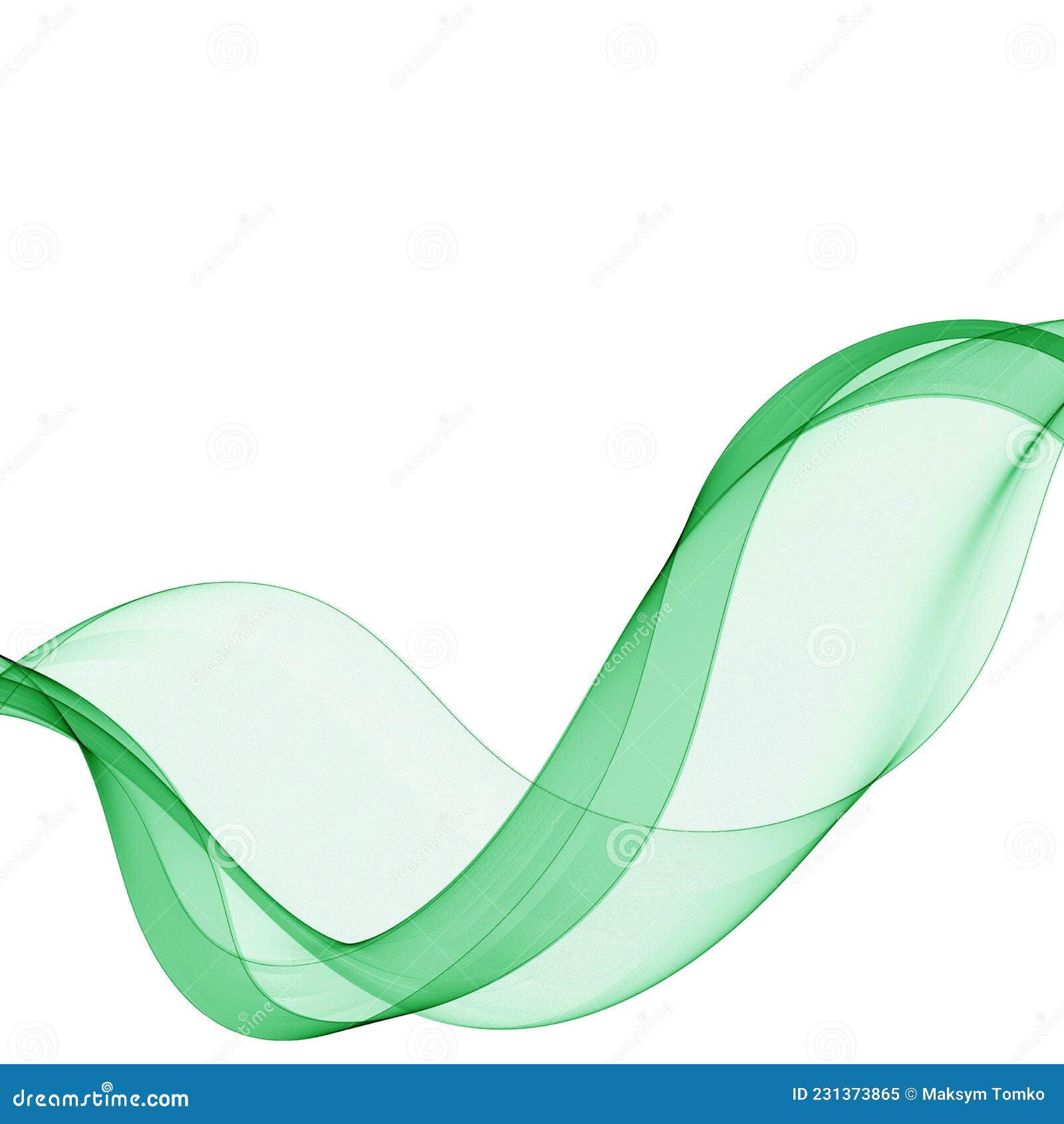 Abstract Green Wave Vector Graphics Layout for Advertising Presentation ...