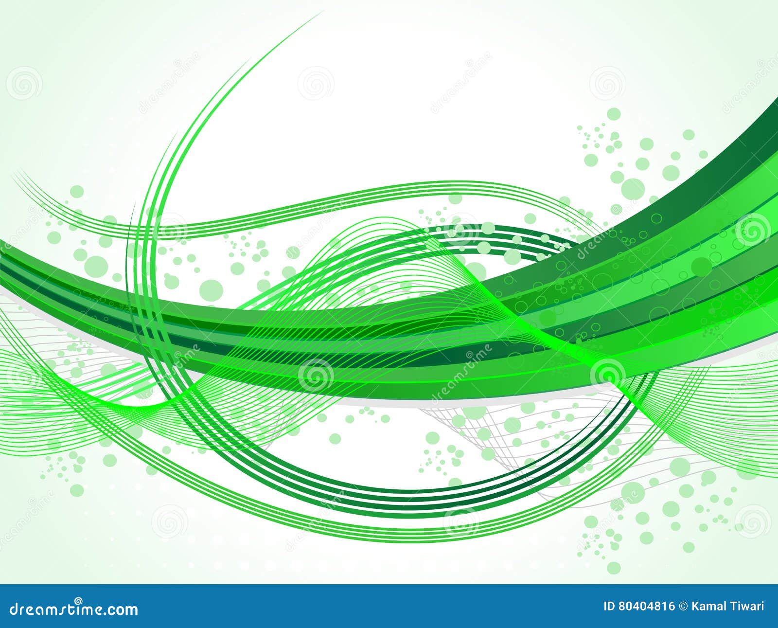 Abstract Green Waves-Vector Illustration Stock Vector - Illustration of ...
