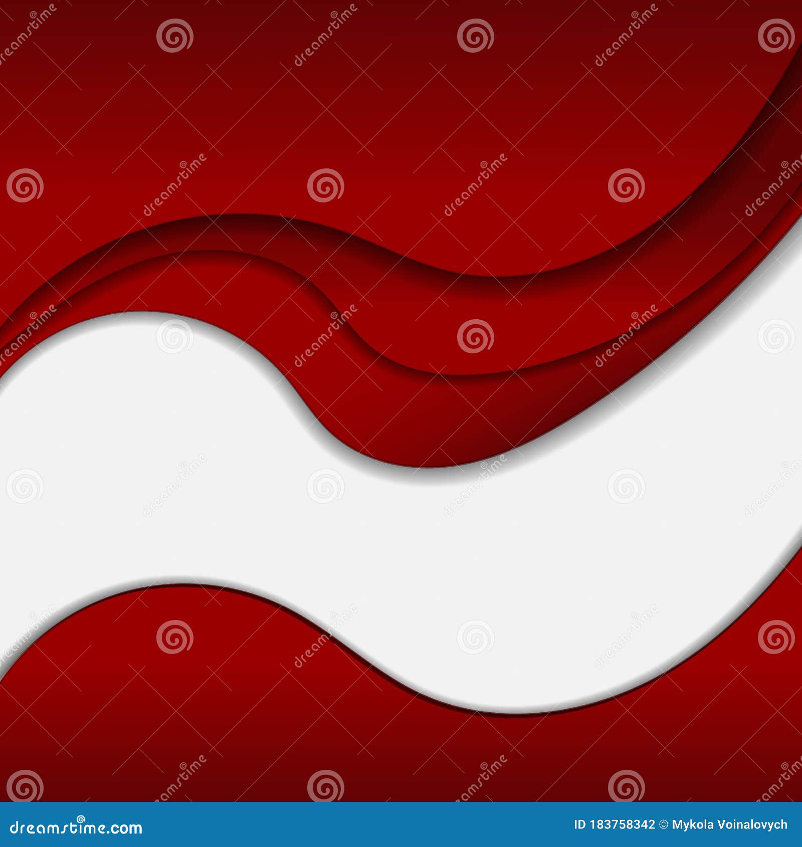 Abstract Design Red Wavy Background. Vector Illustration Eps10 Stock ...