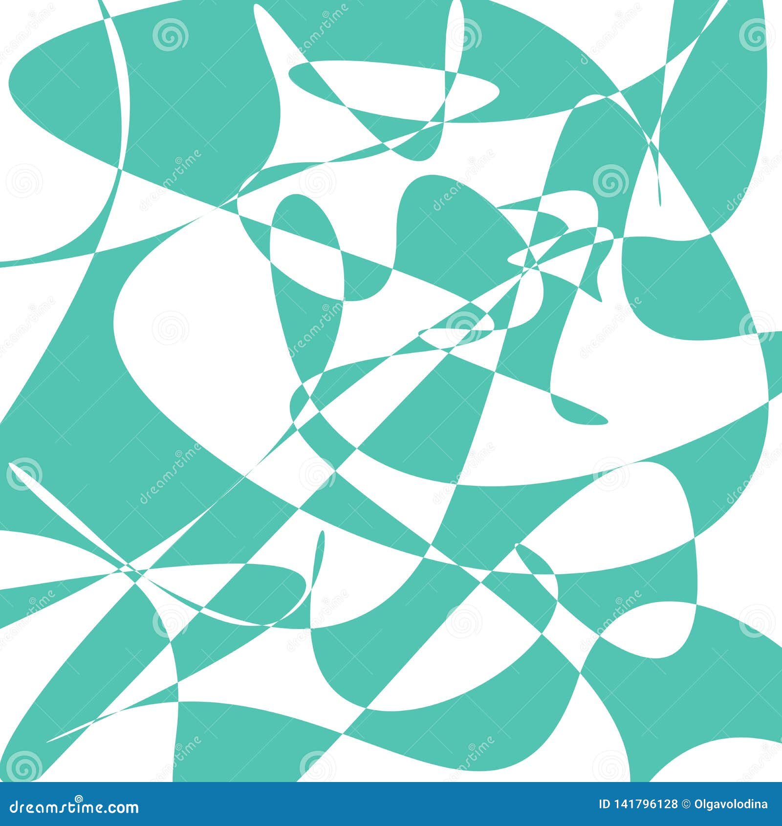 Abstract Green and White Background with a Geometric Pattern Stock ...