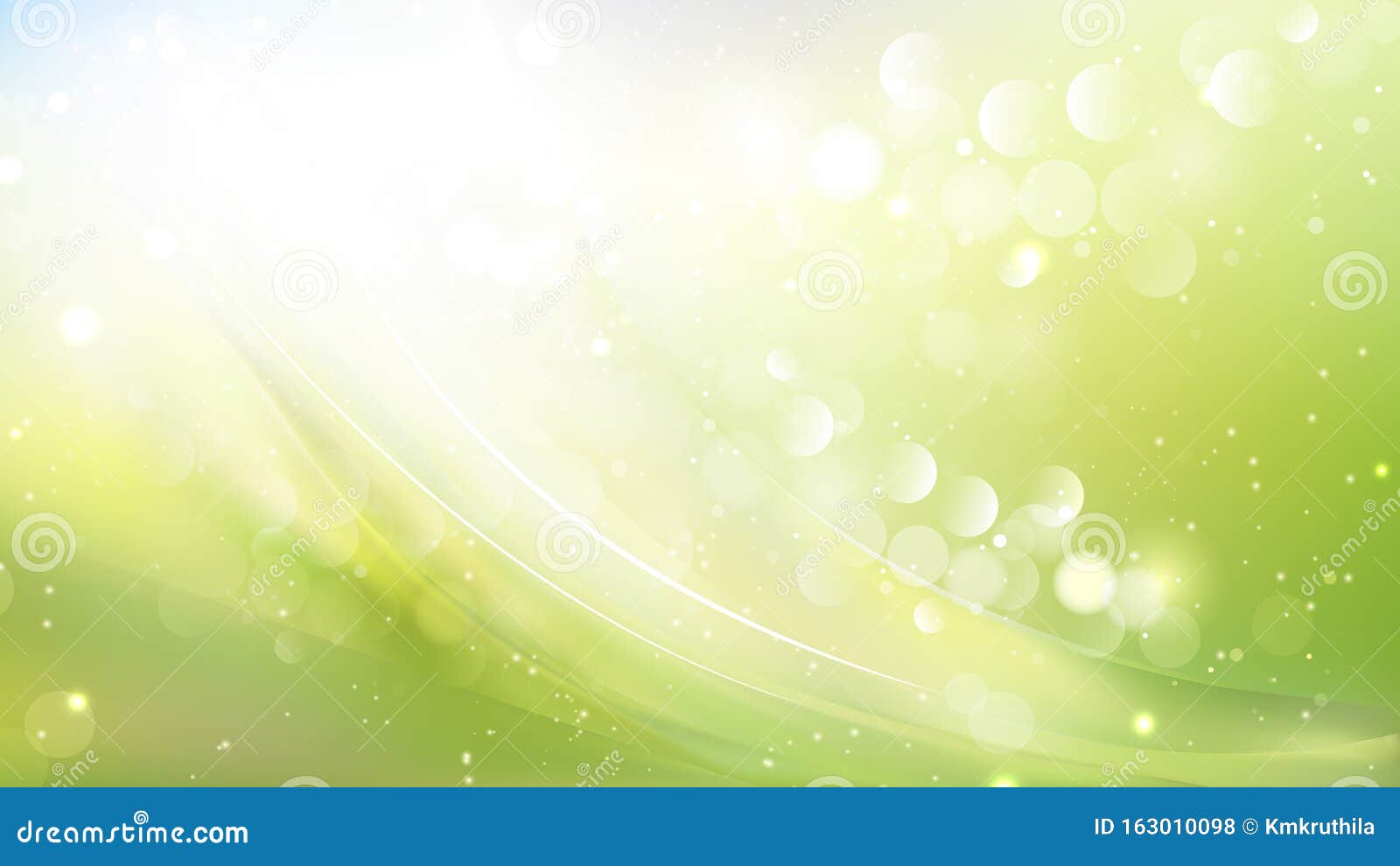 Abstract Green and White Bokeh Defocused Lights Background Image Stock ...