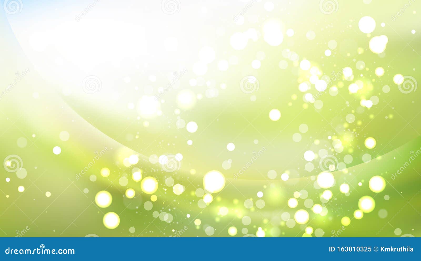 Abstract Green and White Defocused Lights Background Image Stock Vector ...