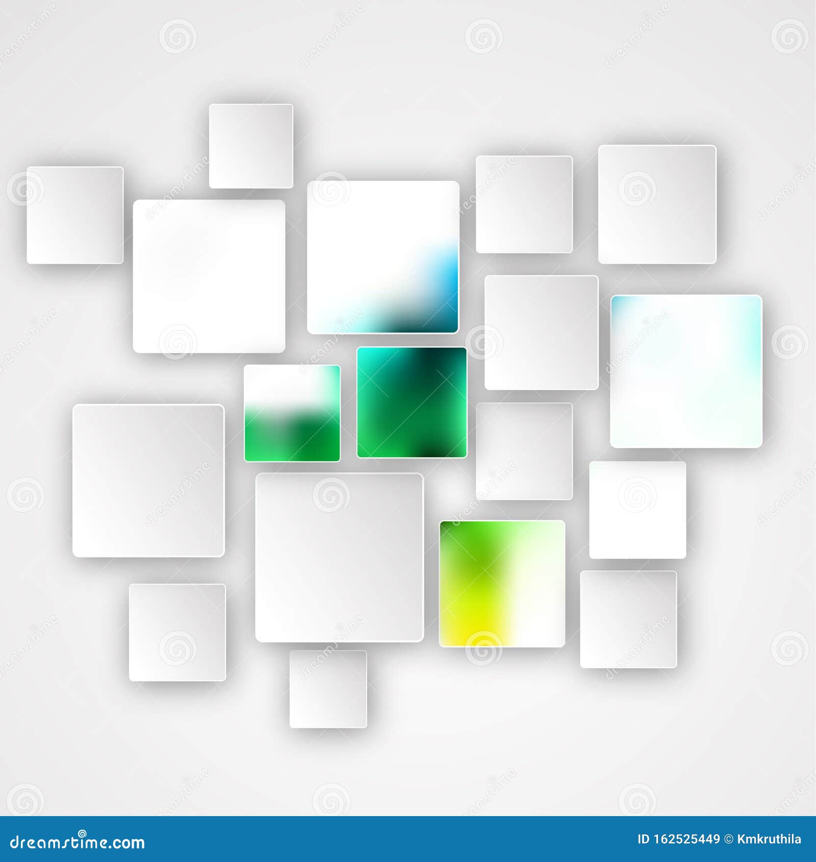 Abstract Green and White Square Modern Background Design Template Stock ...