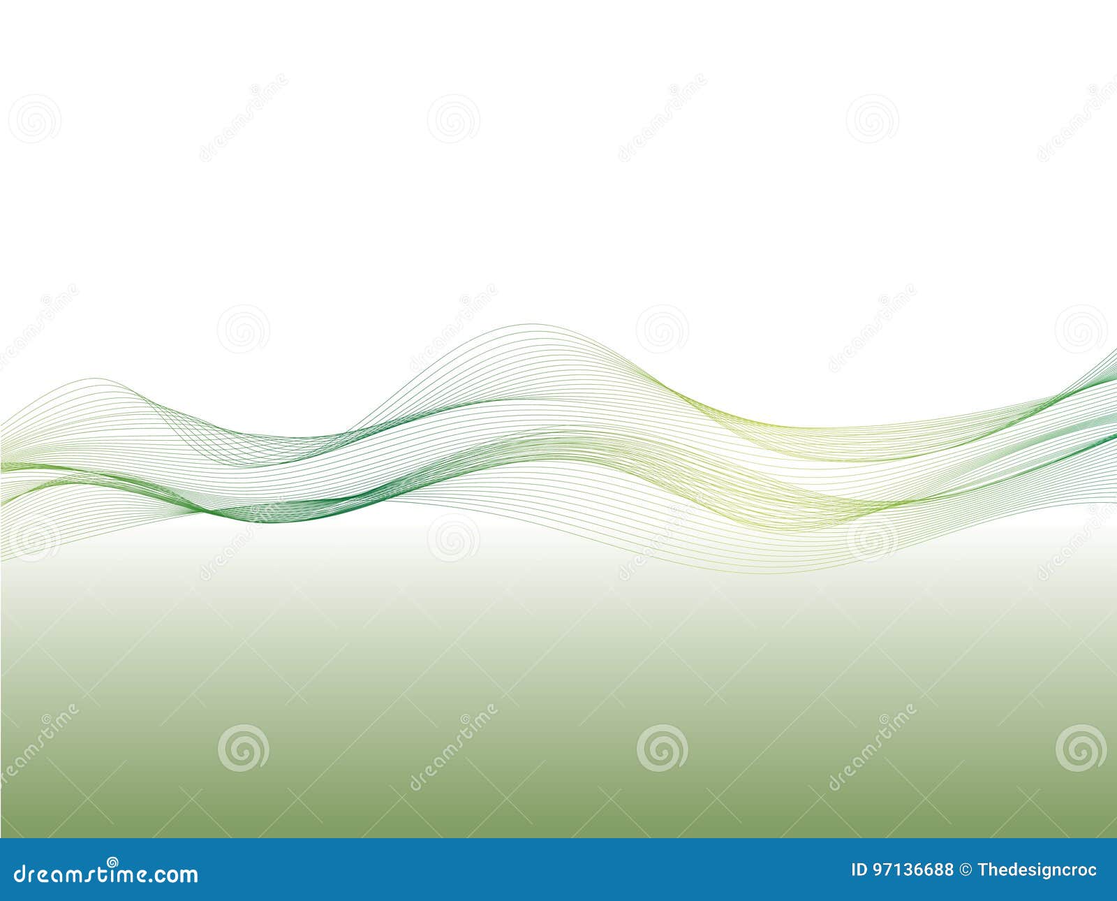 Abstract Green White Wavy Blend Background Gradient Stock Vector ...