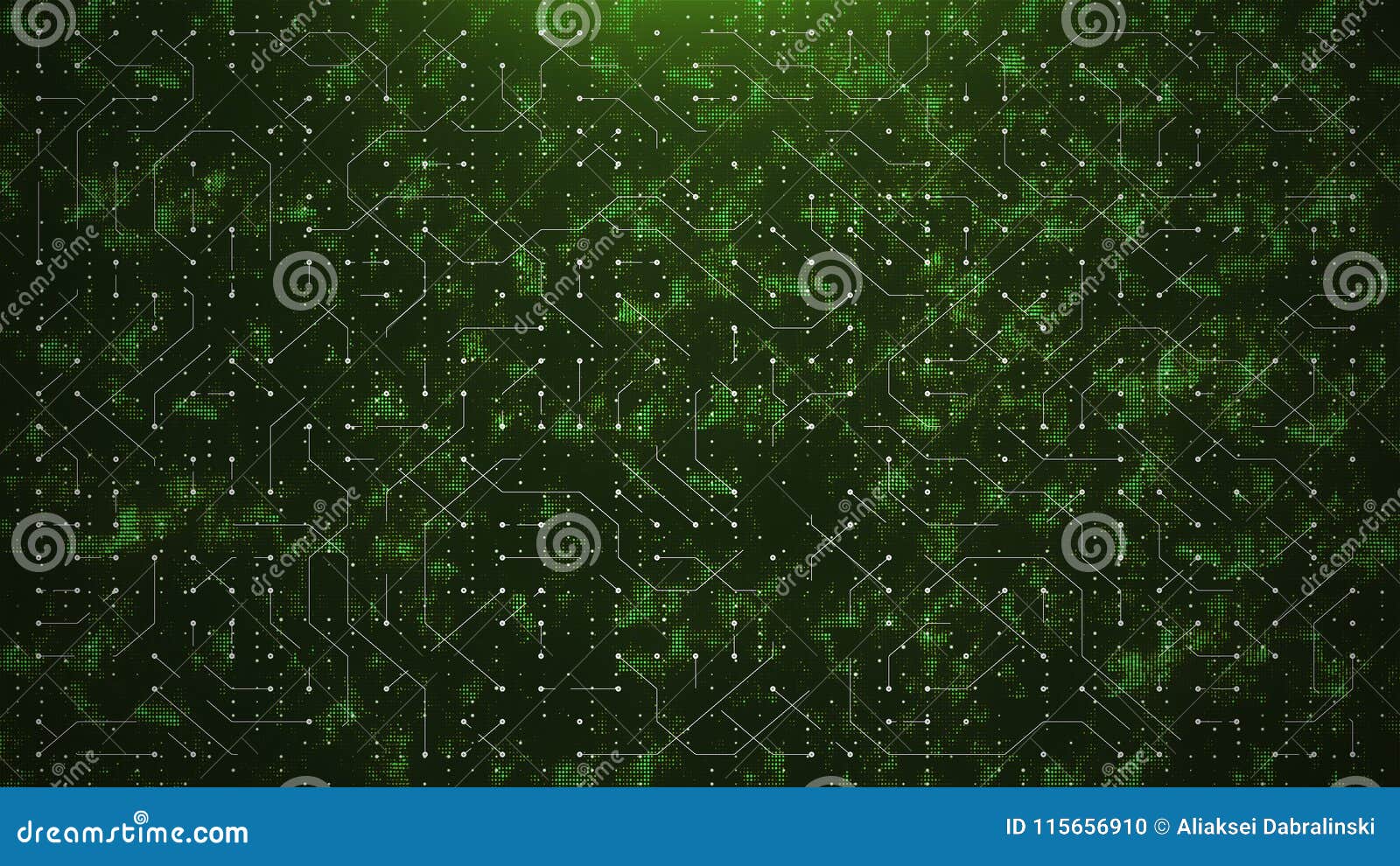 Abstract Green World Circuit Stock Illustration - Illustration of ...