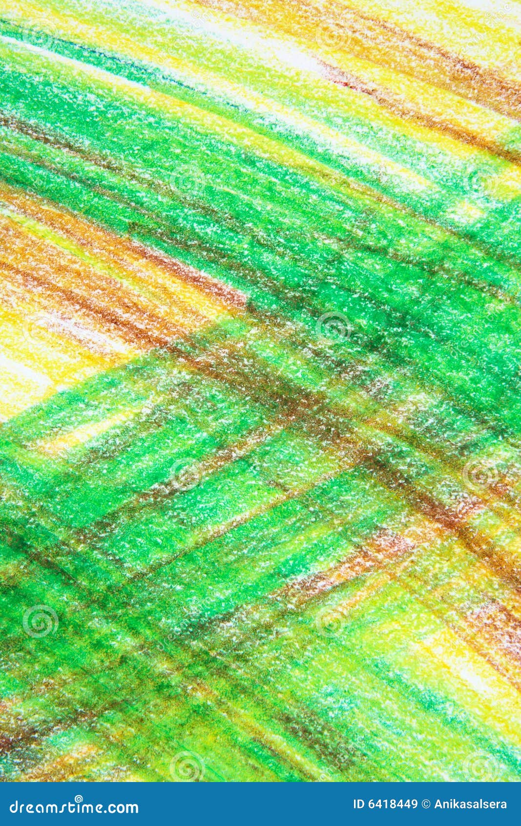 Abstract Yellow Green Drawing