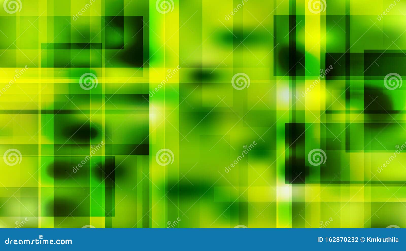 Abstract Green and Yellow Lines Stripes and Shapes Background Stock ...