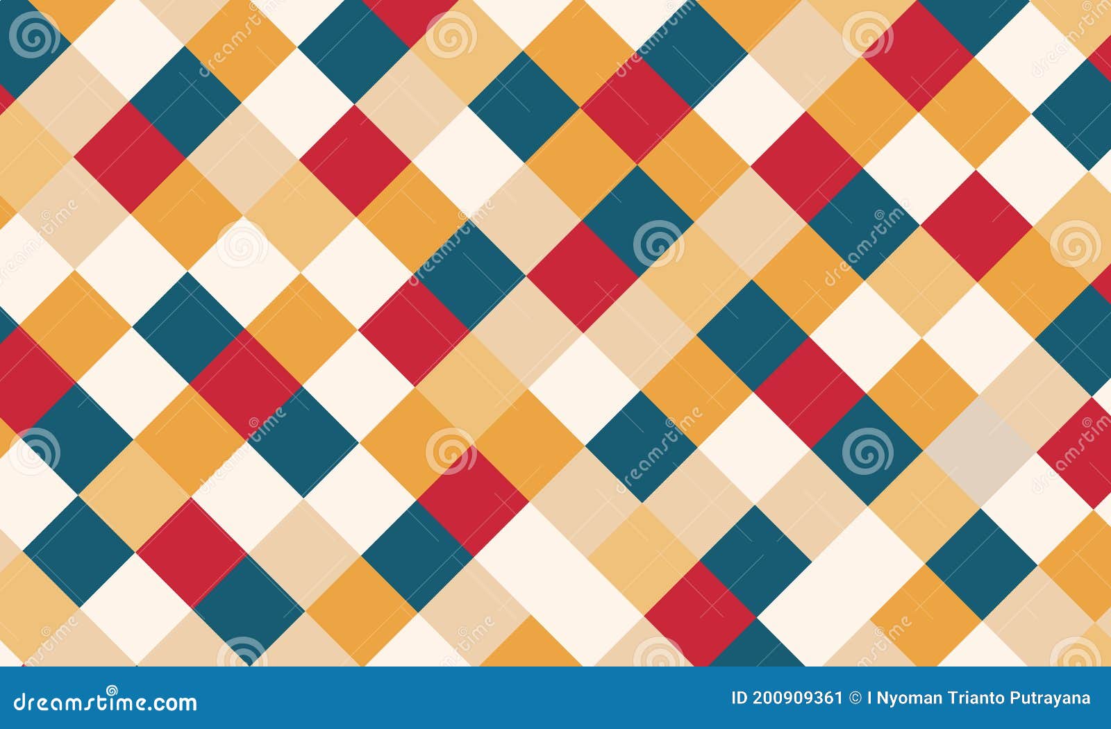 Abstract Green Yellow and Red Rectangular in Seamless Pattern Stock ...