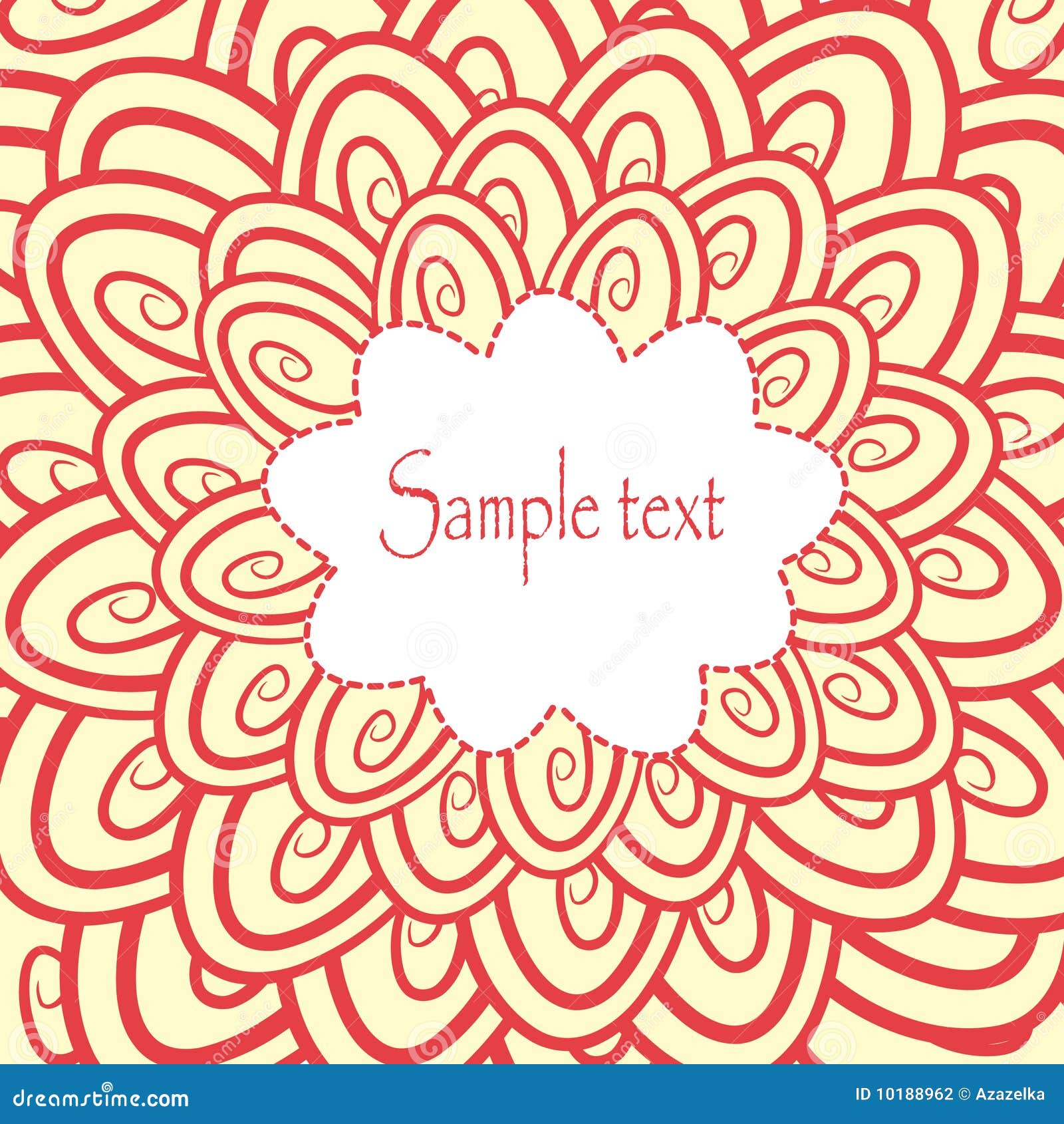 Abstract greeting card stock vector. Illustration of flower - 10188962