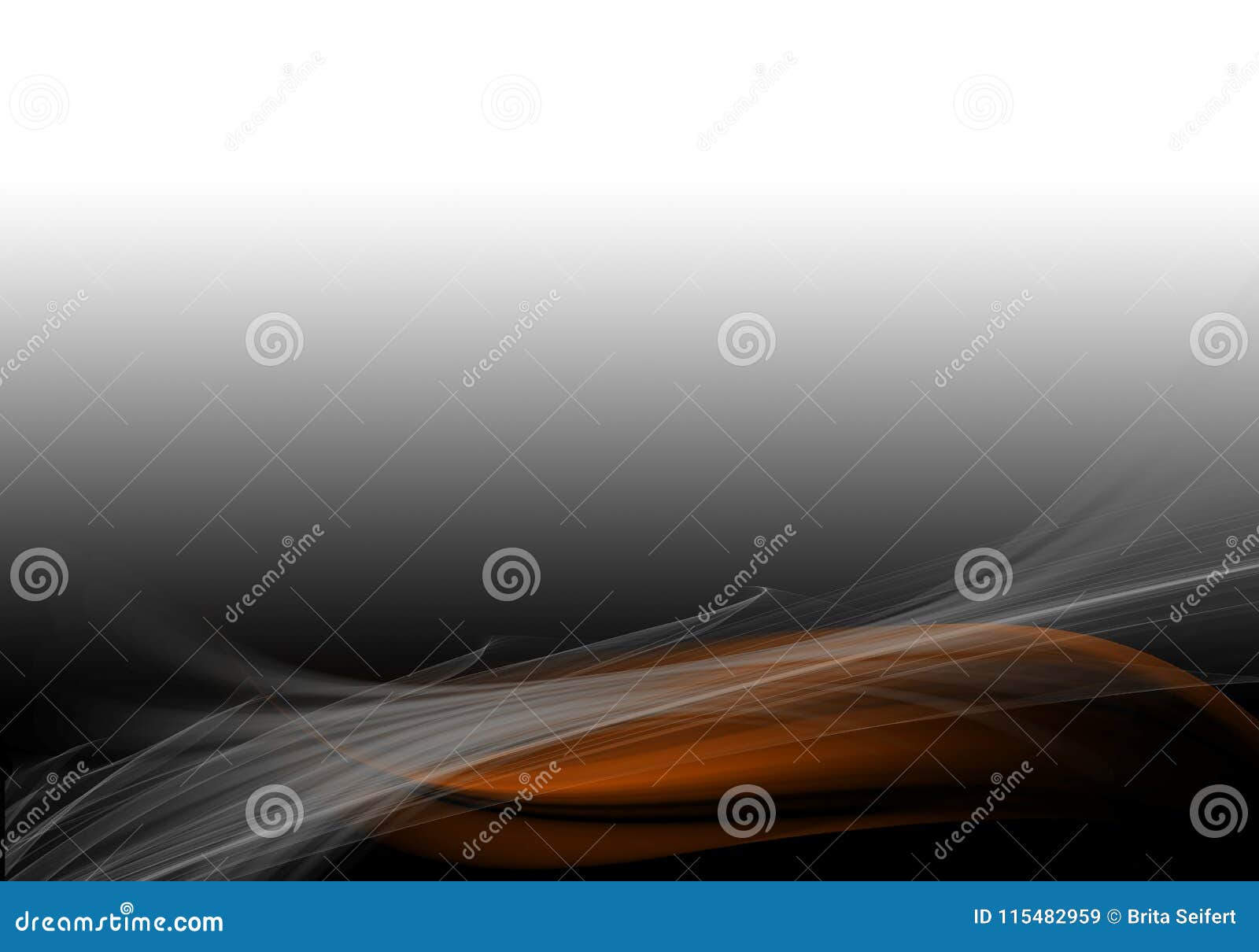 Abstract Grey Background with White and Orange Lines Stock Illustration ...