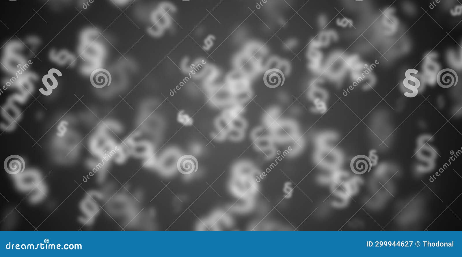 Abstract Grey Background with Flying Paragraph Symbols Stock Image ...