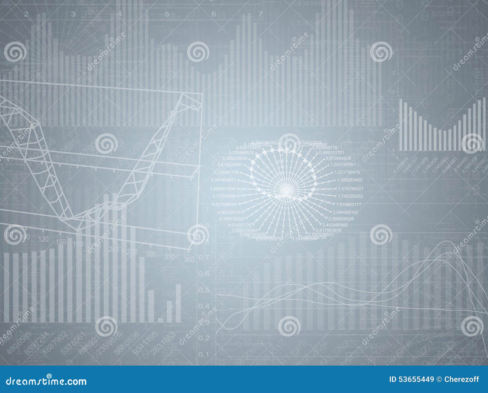 Abstract Grey Background With Graphical Charts Royalty-Free Stock ...