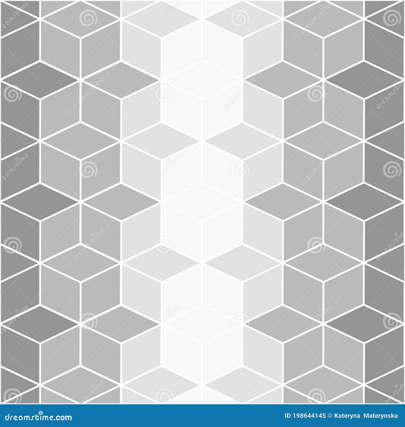 Modern Technology Illustration with Square Mesh. Abstract Grey Boxes ...