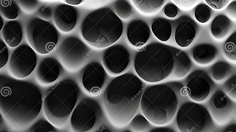 Abstract Grey Cellular Structure with Irregular Cavities Stock Photo ...