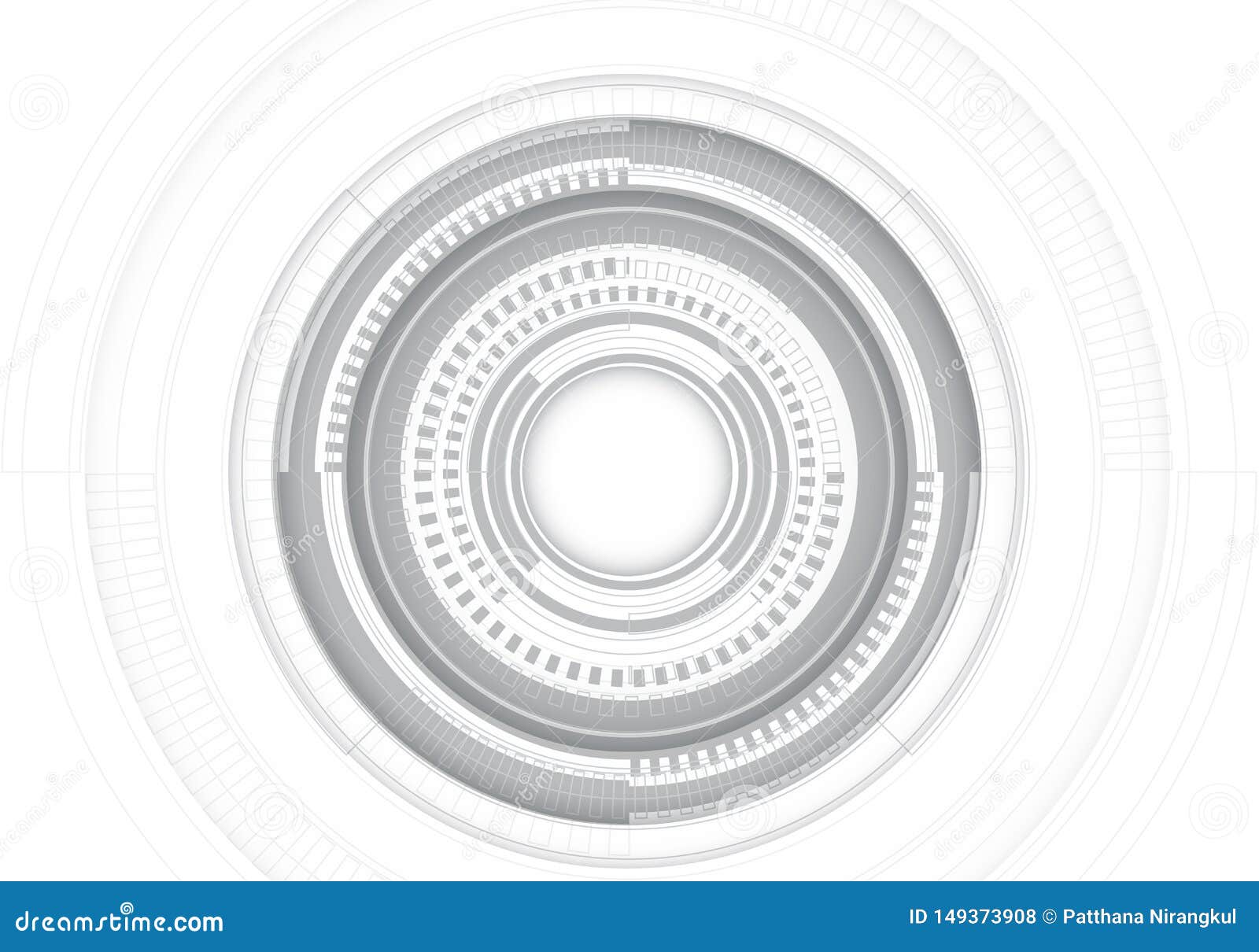 Abstract Grey Circle Line System on White Design Modern Futuristic ...
