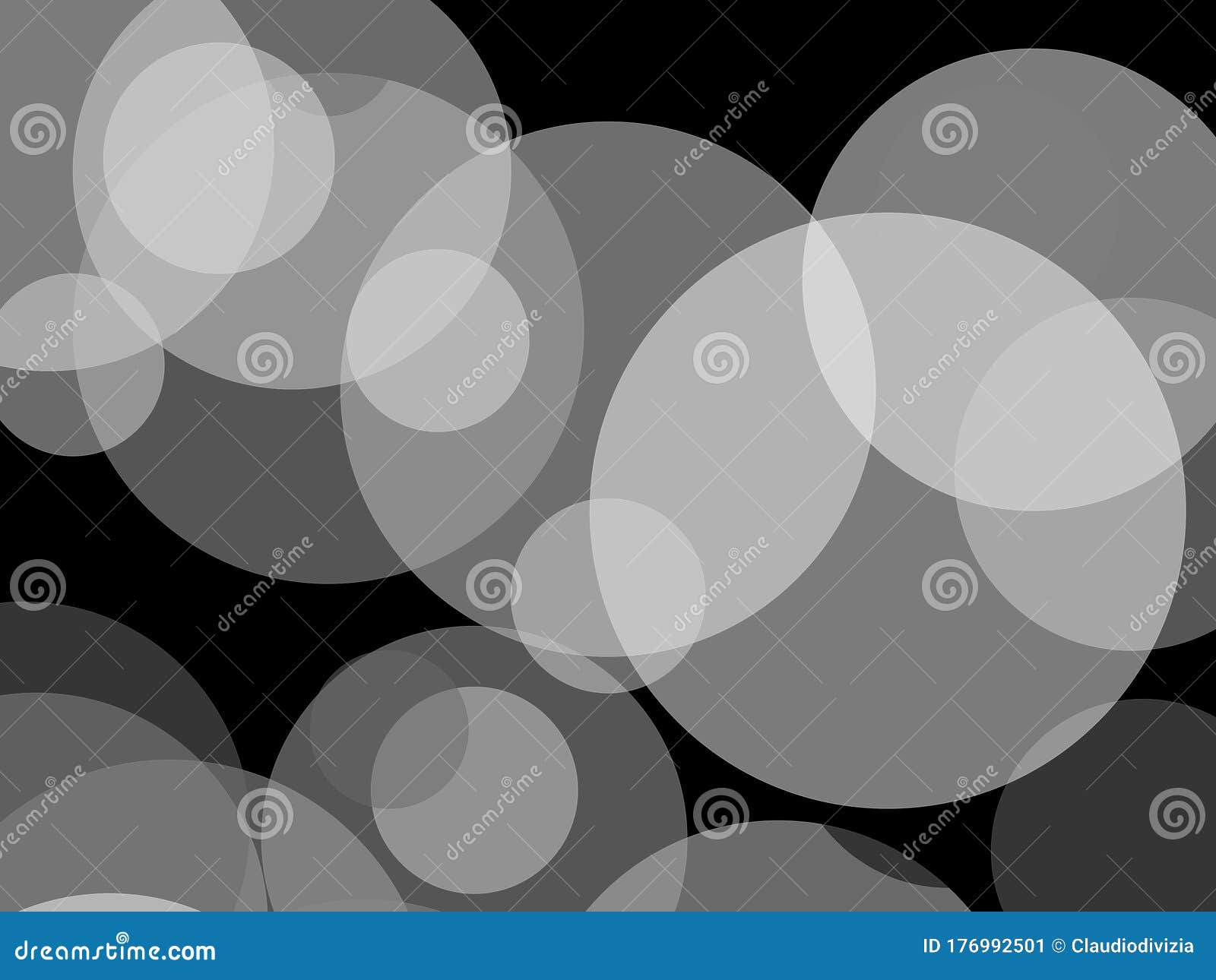 Abstract Grey Circles Illustration Background Stock Illustration ...