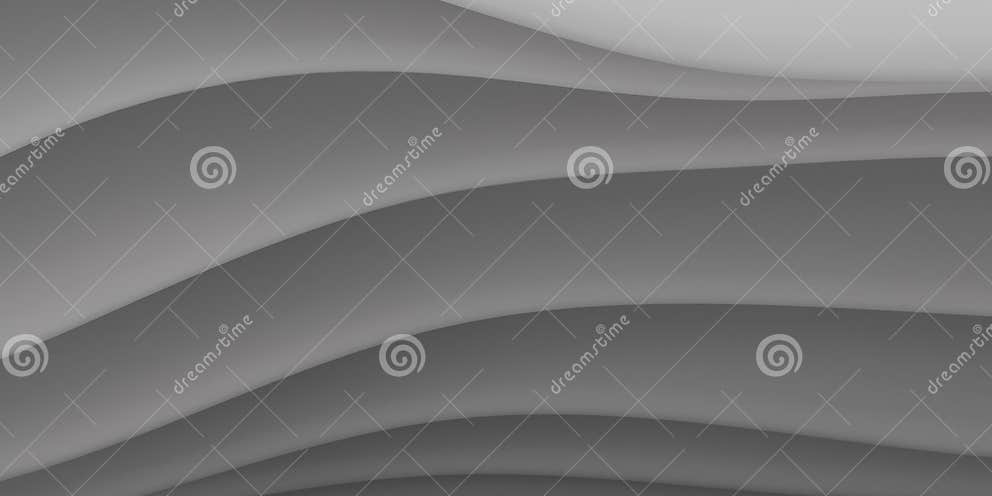 Abstract Grey Curved Lines Texture Pattern 3d Render Illustration Stock ...