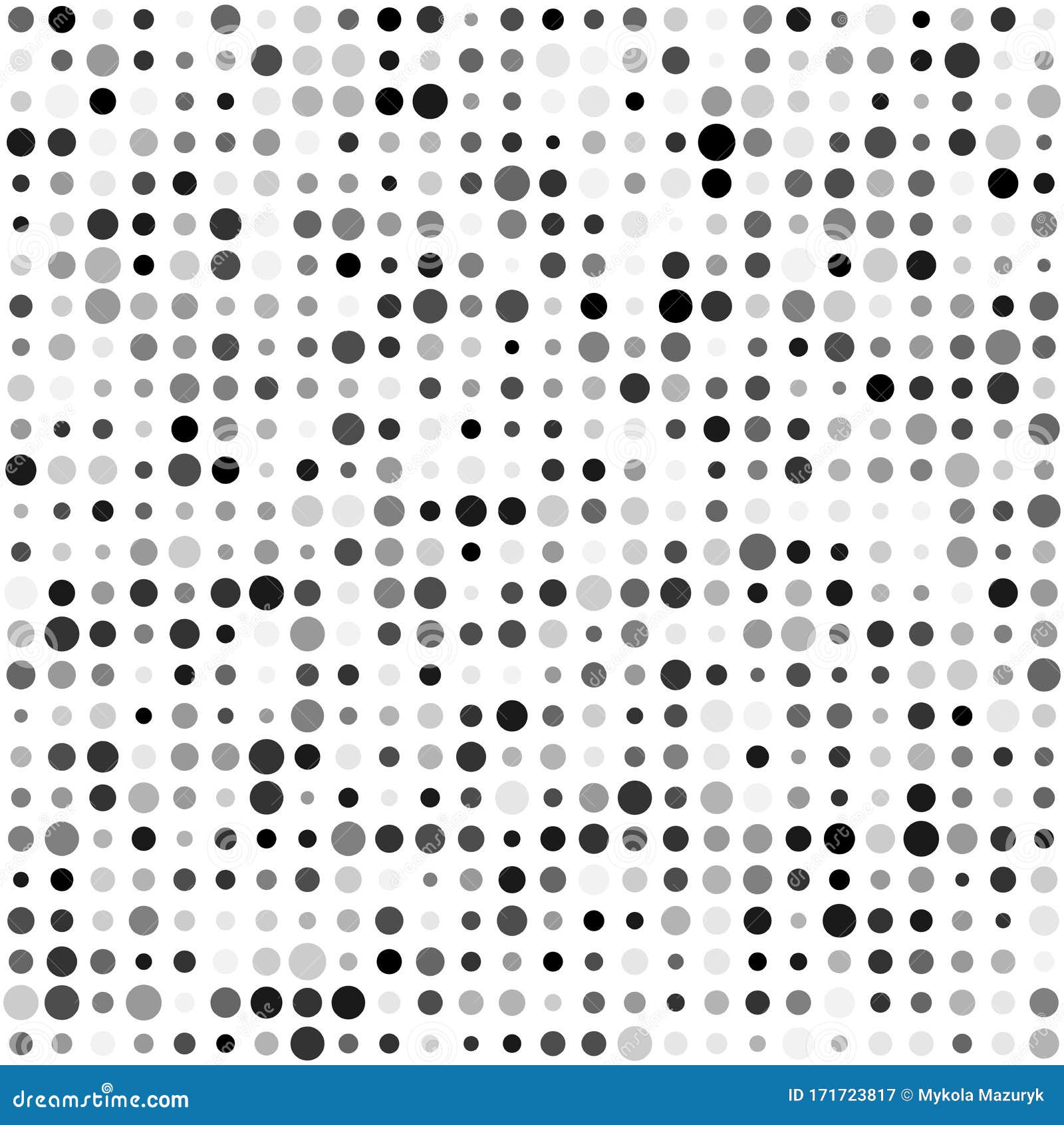 Abstract Grey Dots Random Size. Vector Illustration Stock Vector ...