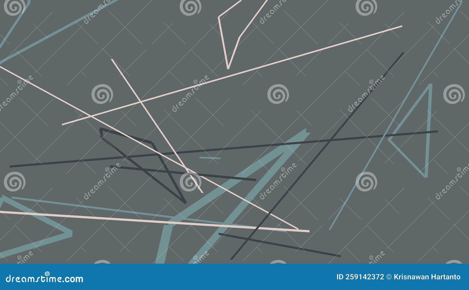 Abstract Grey Geometric Pattern Background with Random Object Stock ...