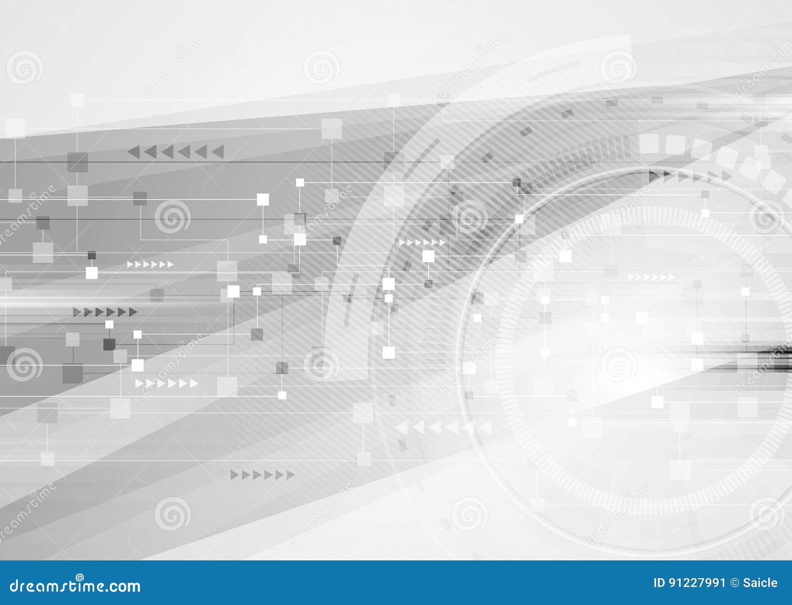 Abstract Grey Hi-tech Futuristic Background Stock Vector - Illustration ...