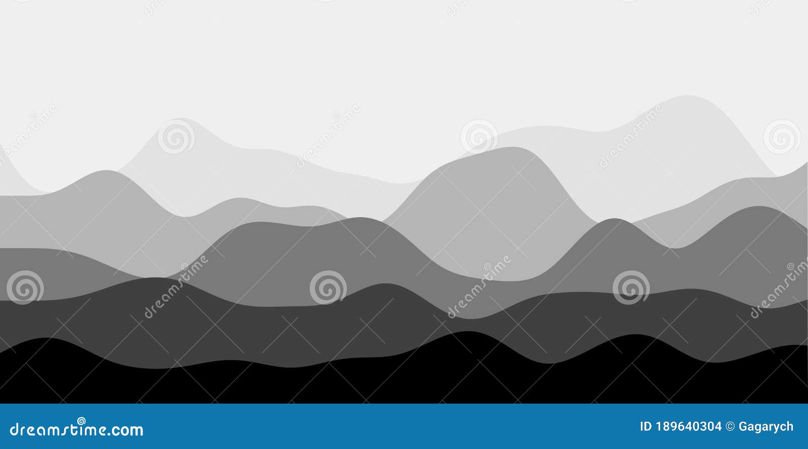 Abstract Grey Hills Background. Stock Vector - Illustration of hill ...