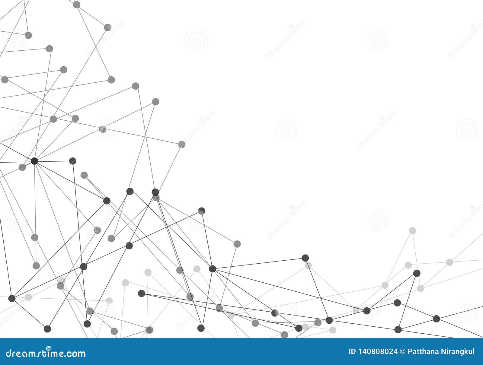 Abstract Grey Line Polygon Spot Connect Network on White Technology ...