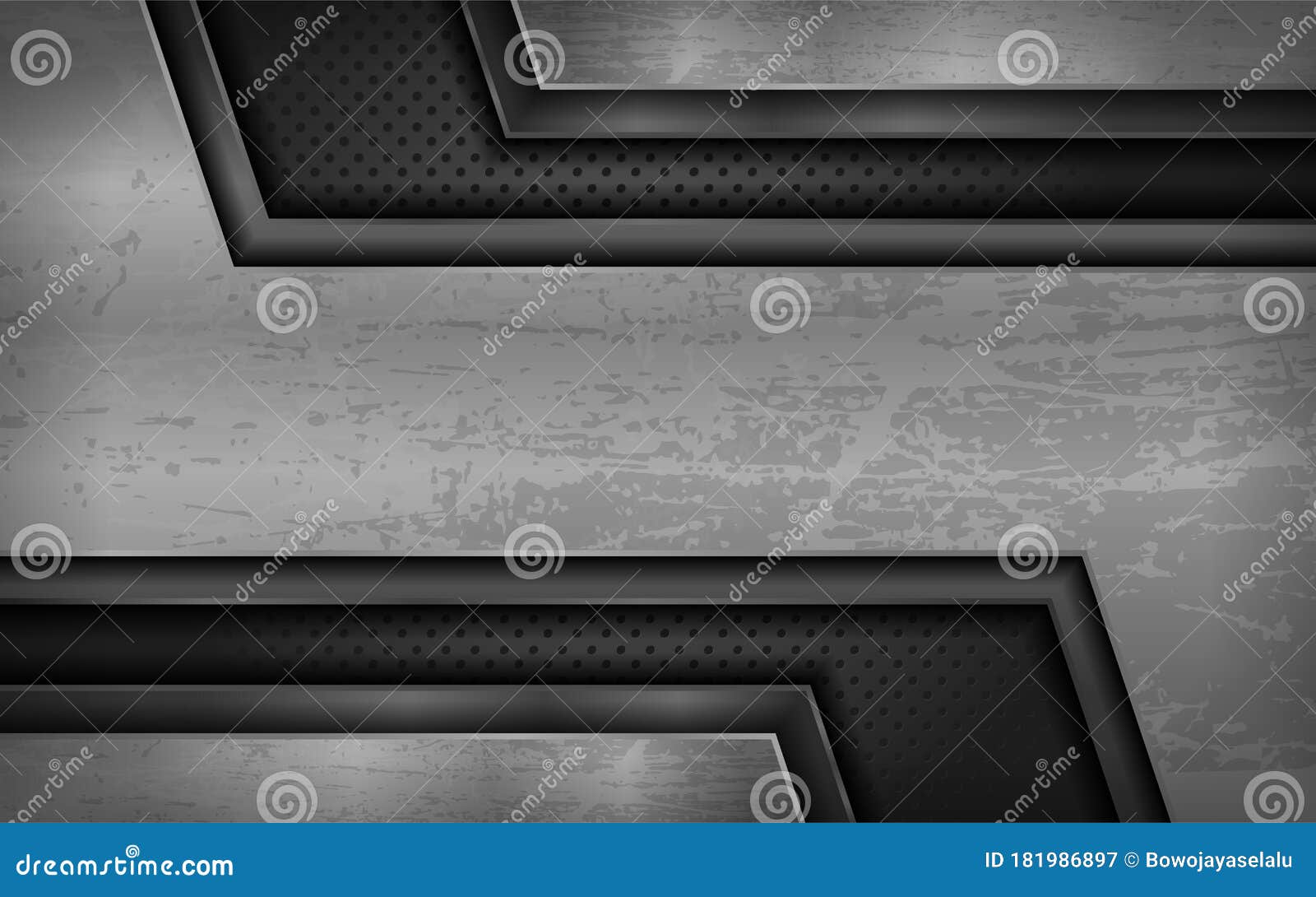 Abstract Grey Metallic with Grunge Texture Background Design Stock ...