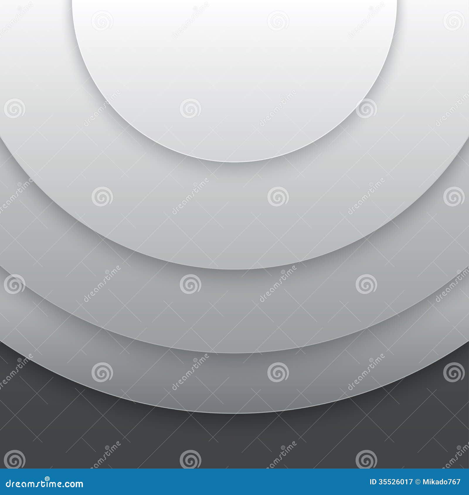 Abstract Grey Paper Circles Vector Background Stock Vector ...
