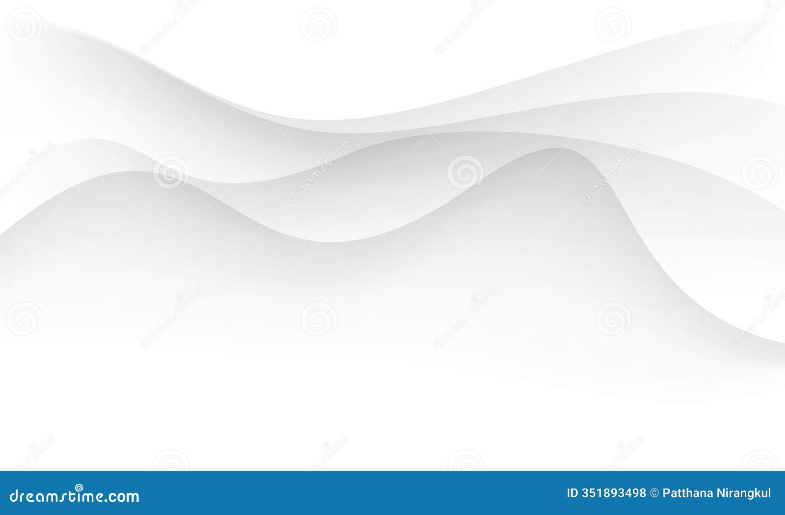 Abstract Grey Paper Cut Curve Wave Shadow Vector Stock Illustration ...