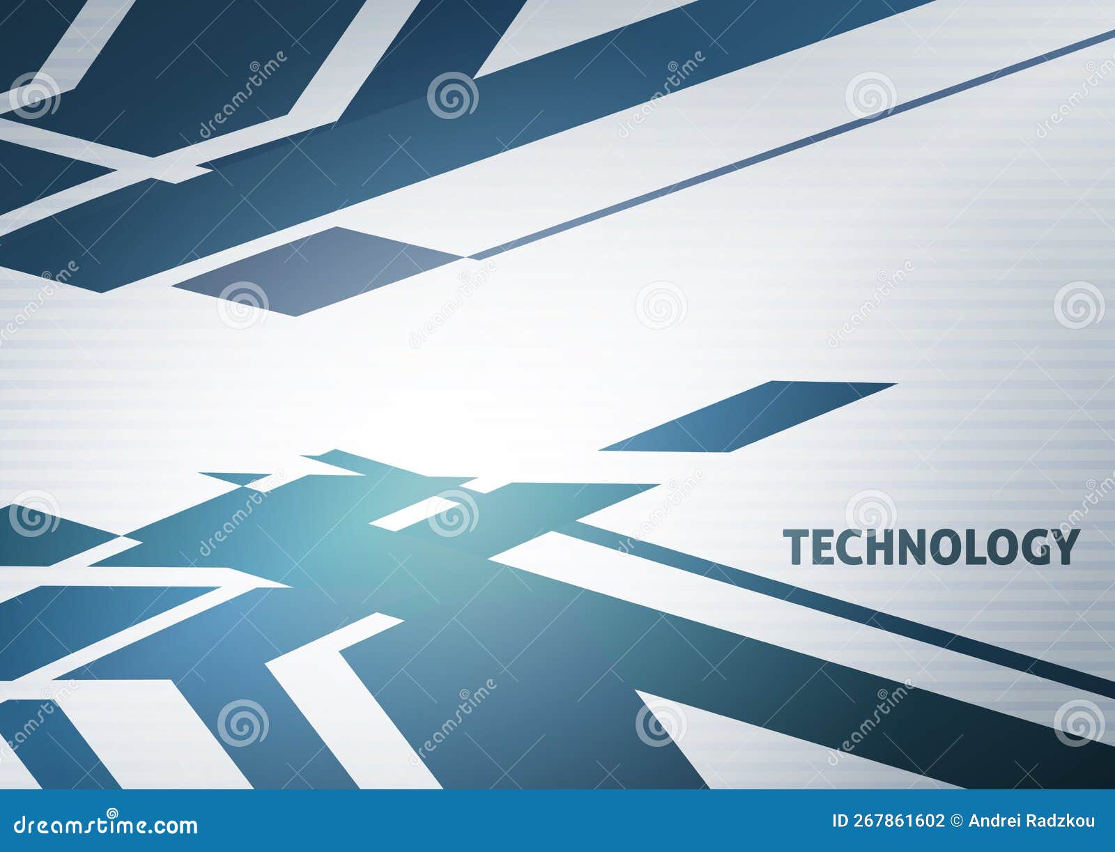 Abstract Grey Tech Background with Muted Blue Geometric Shapes Stock ...