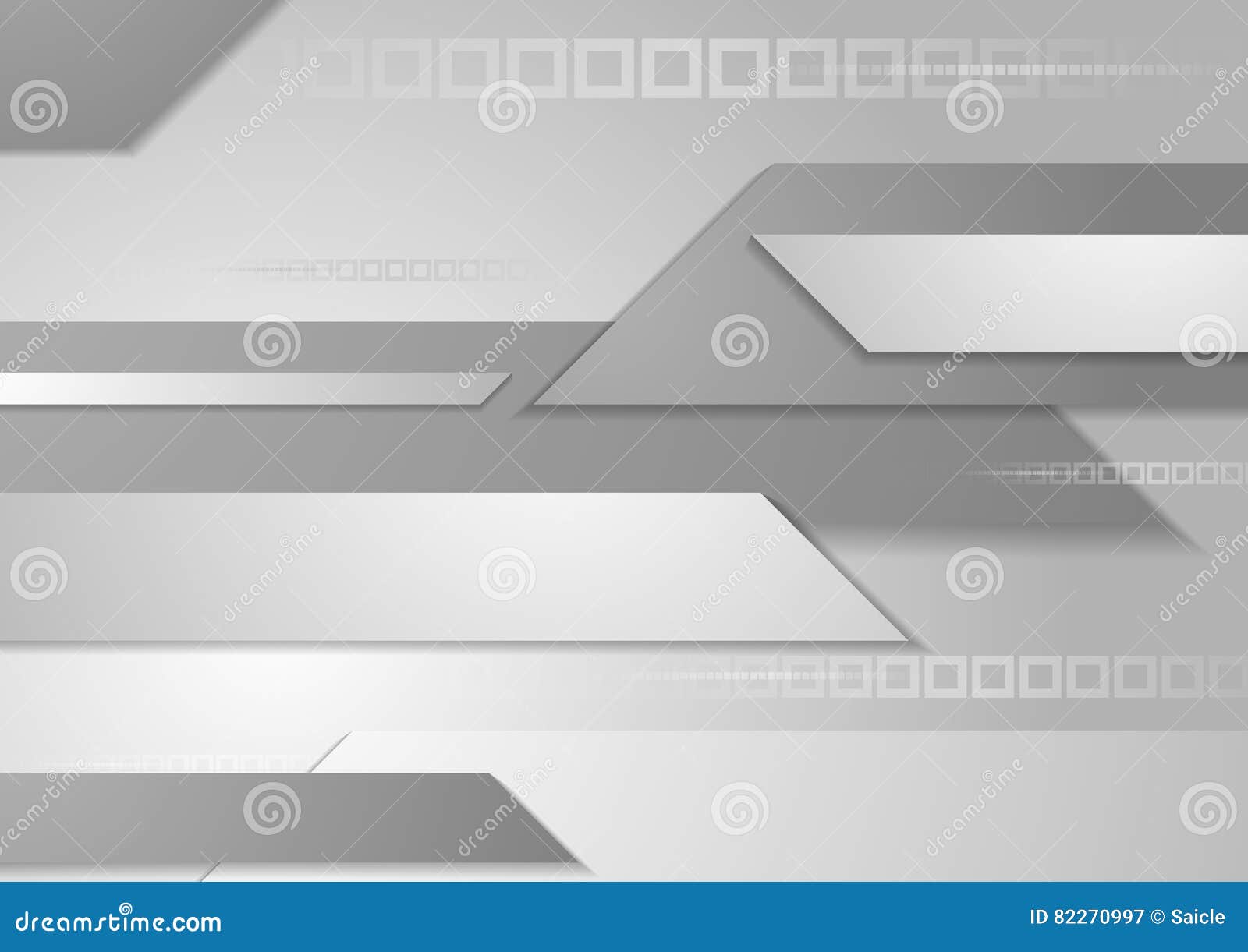 Abstract Grey Tech Geometric Background Stock Vector - Illustration of ...
