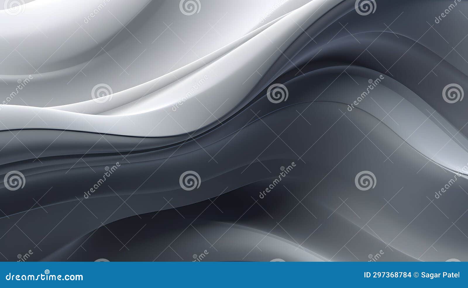 Abstract Grey Wave Background Poster with Dynamic Stock Illustration ...