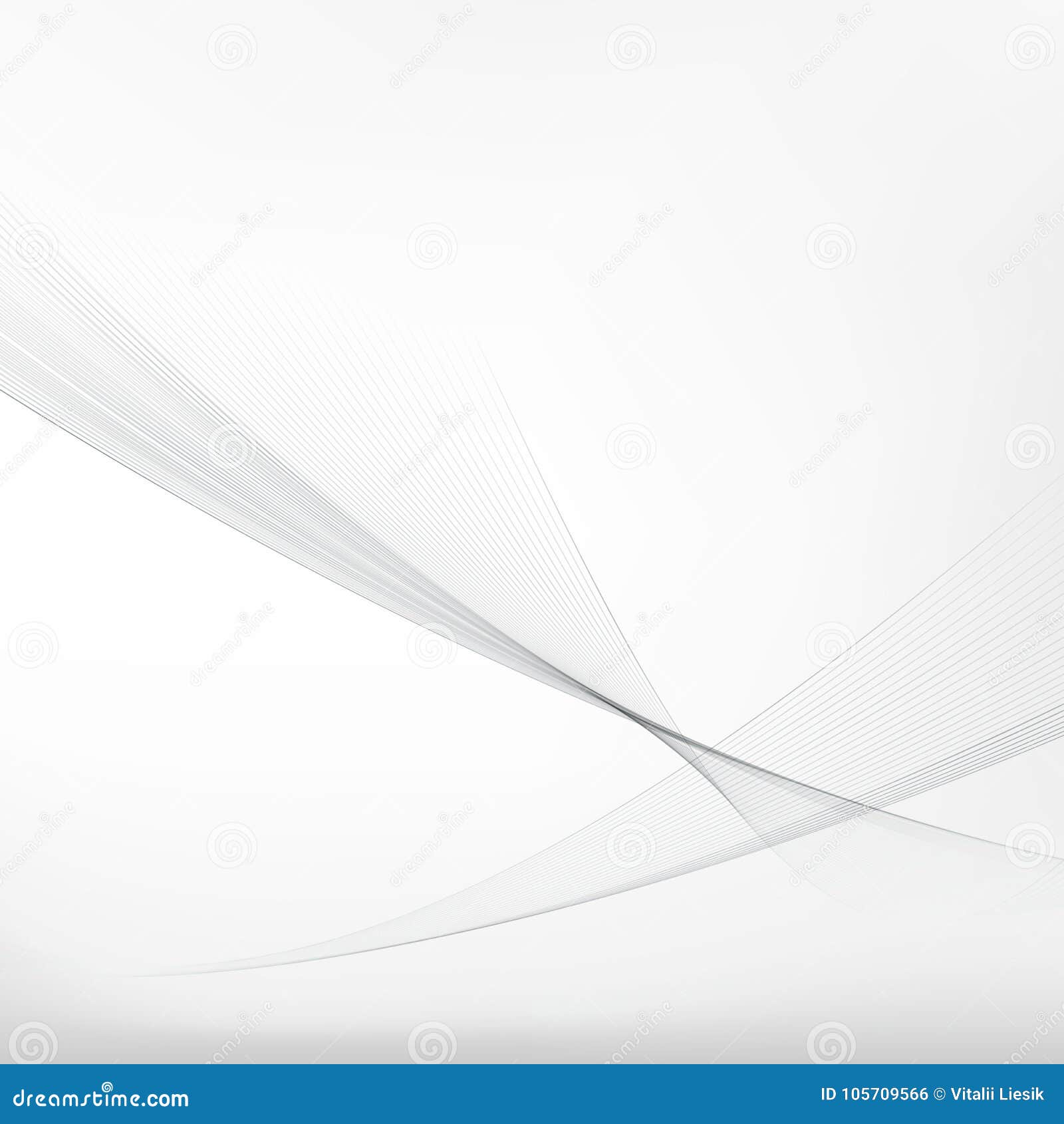 Abstract Grey Waves Stream Concept. Vector Illustration. Stock Vector ...