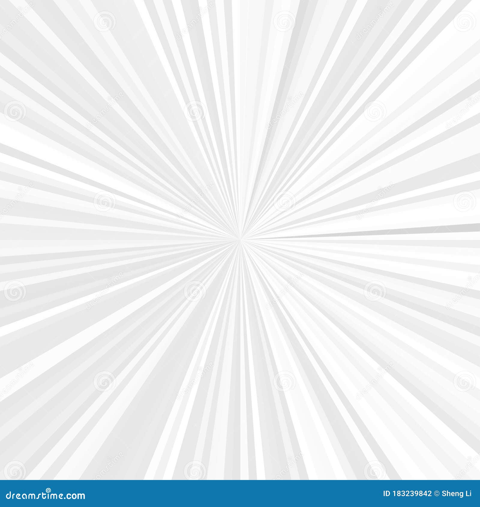 Abstract Grey and White Background, Shining Rays of Light Stock Vector ...