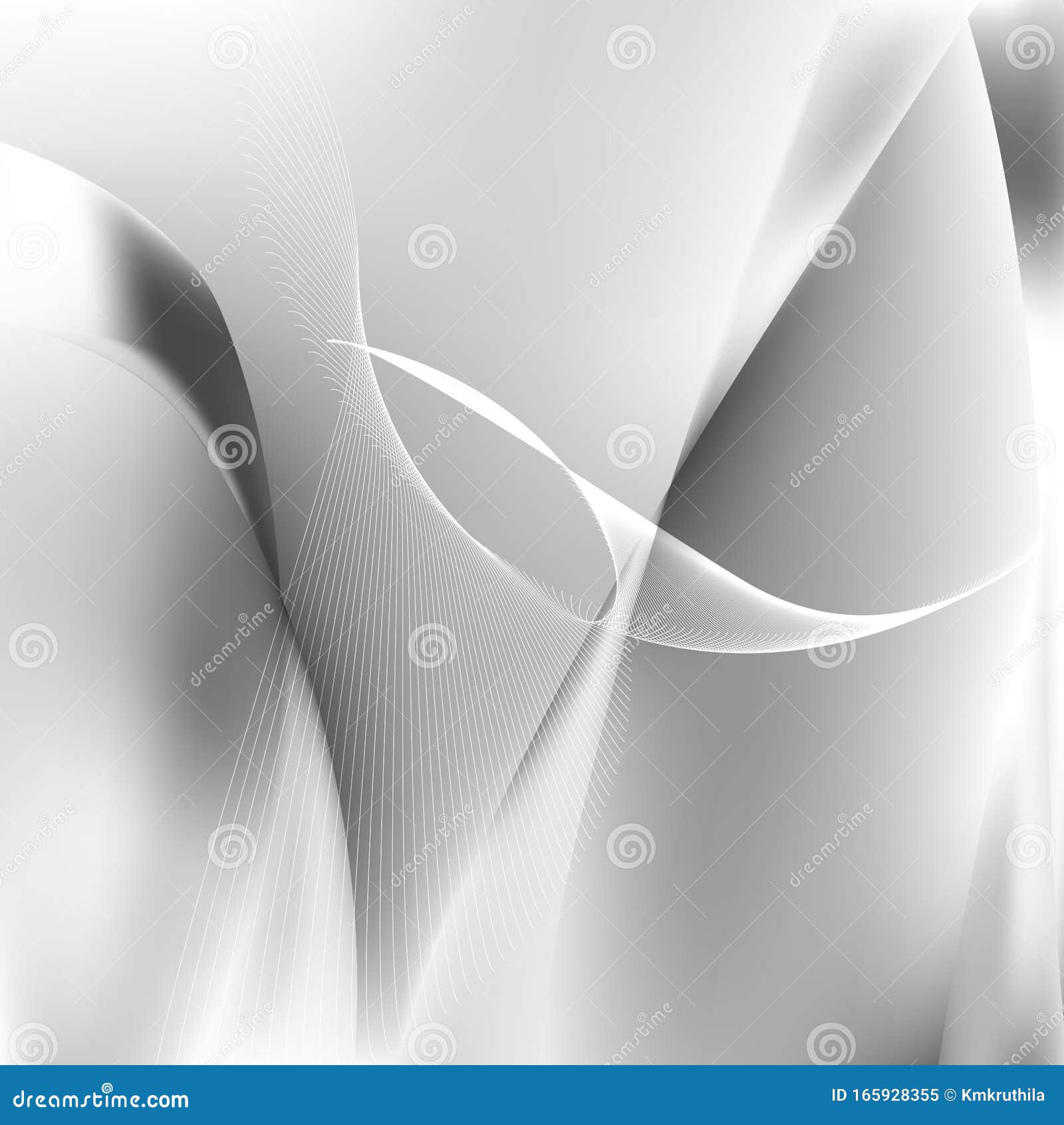 Abstract Grey and White Flow Curves Background Vector Image Stock ...