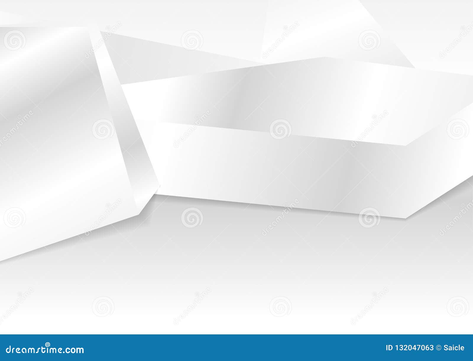 Abstract Grey White Hi-tech 3d Geometric Background Stock Vector ...