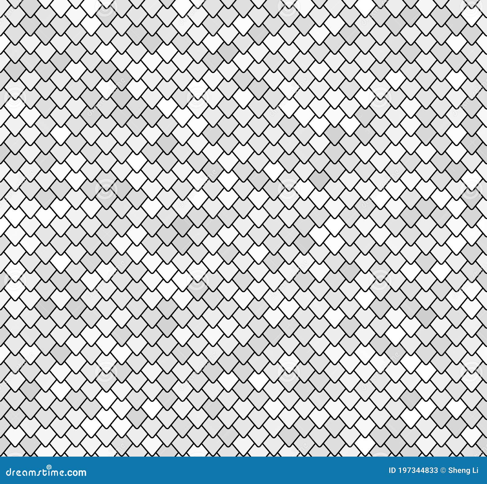 Abstract Grey and White Scales Pattern Background, Bricks Stock Vector ...